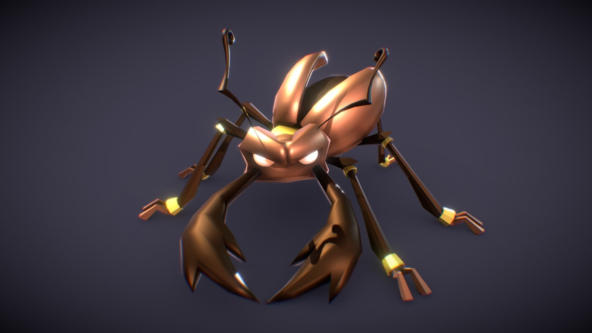 Copper Bug - Stylized Stag Beetle - 3D model by Lupucs [037fa78 ...