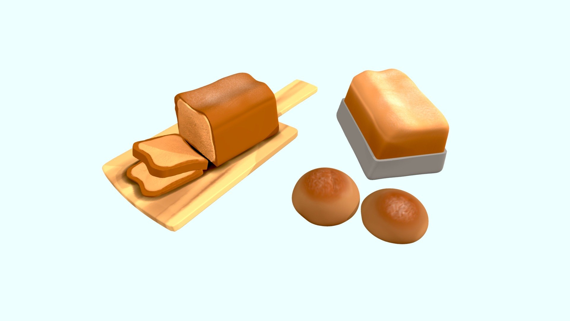 HD Bread - 3D model by Lauren.Ponder [0383d1e] - Sketchfab