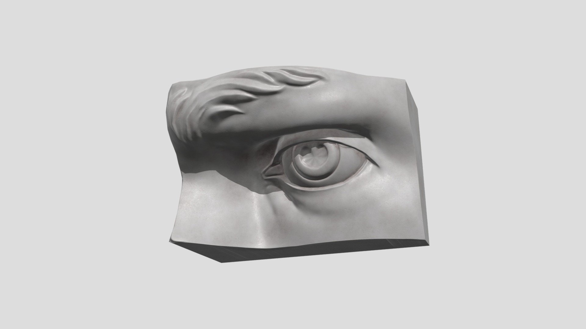 Eye (plaster cast) - Download Free 3D model by Unartemable [03859a2 ...