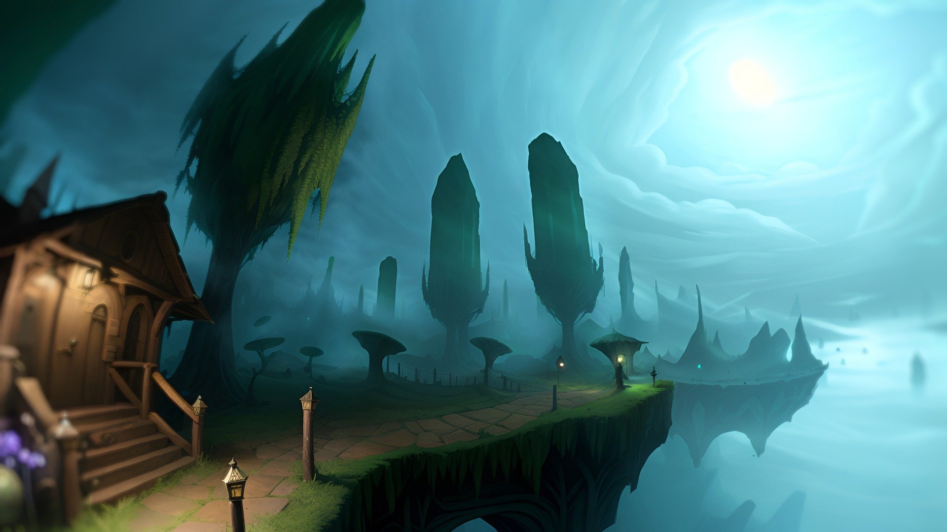 FREE - SkyBox Pack Fantasy Swamplands - Download Free 3D model by Paul ...