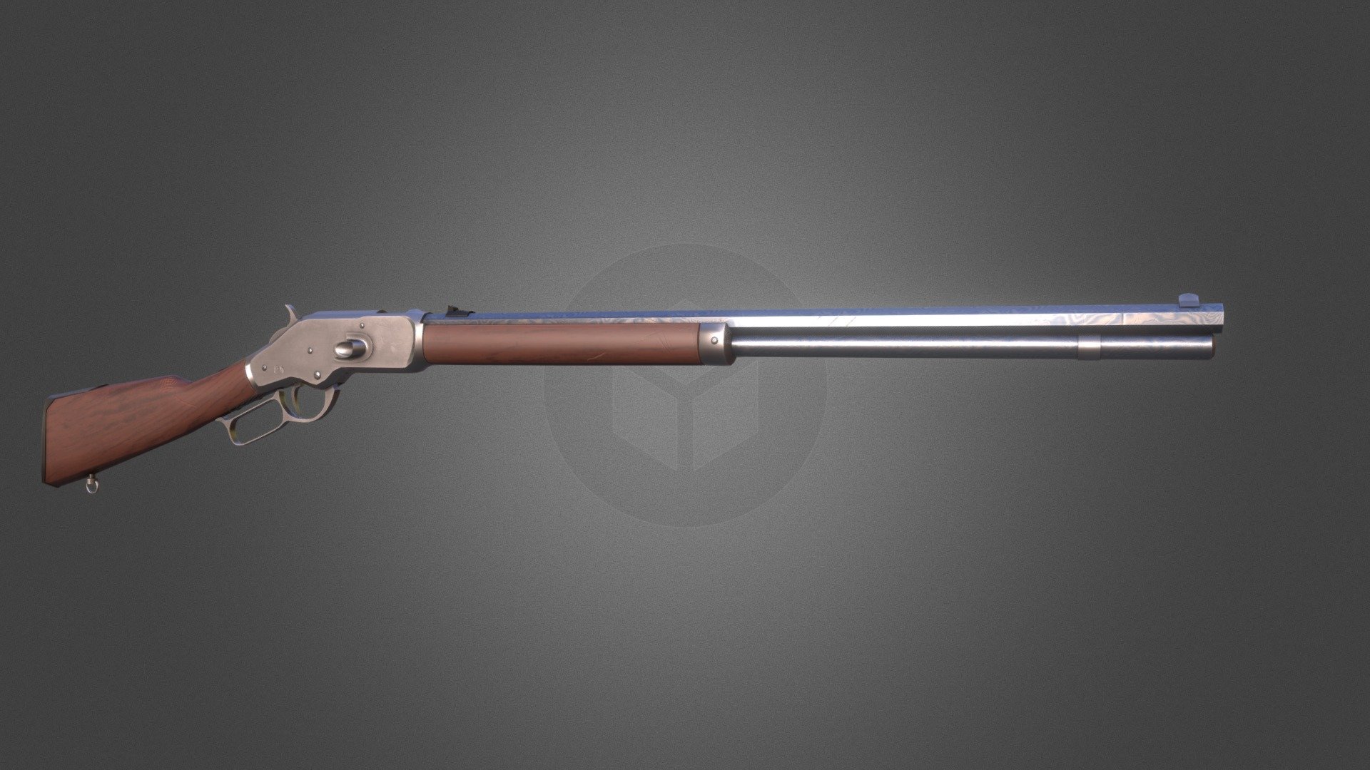 Lever Action Rifle: Stylized - 3D model by Hene [03868f2] - Sketchfab