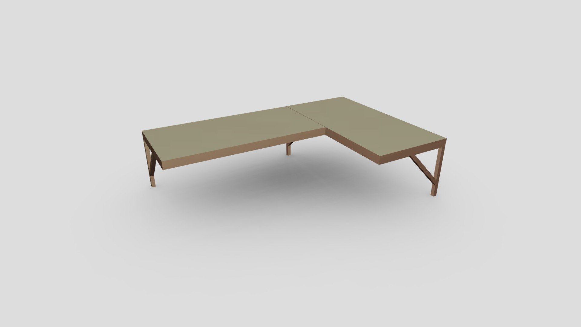 corner desk model - 3D model by salinasph [0386bce] - Sketchfab