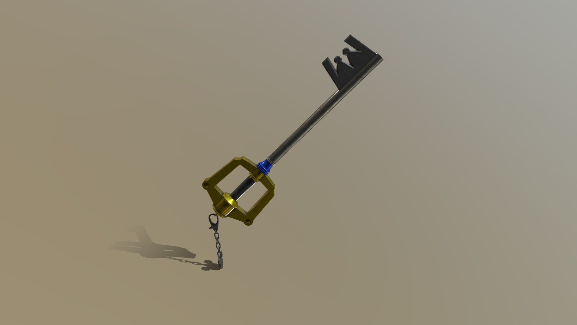 Keyblade-Kingdom Key - 3D model by jmarshall [0386f62] - Sketchfab