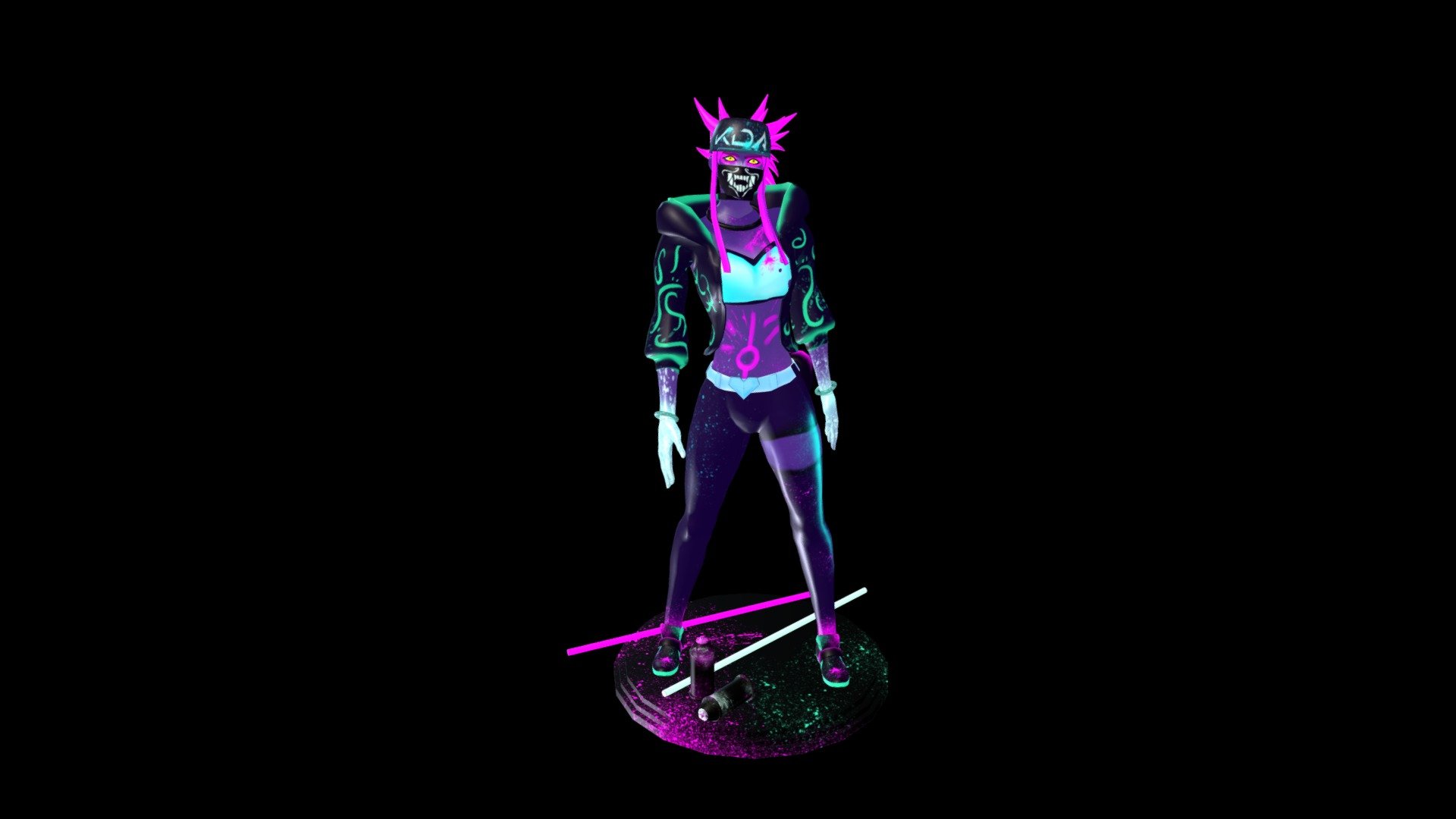 KDA_Akali - 3D model by Chooi.Lw [038895c] - Sketchfab