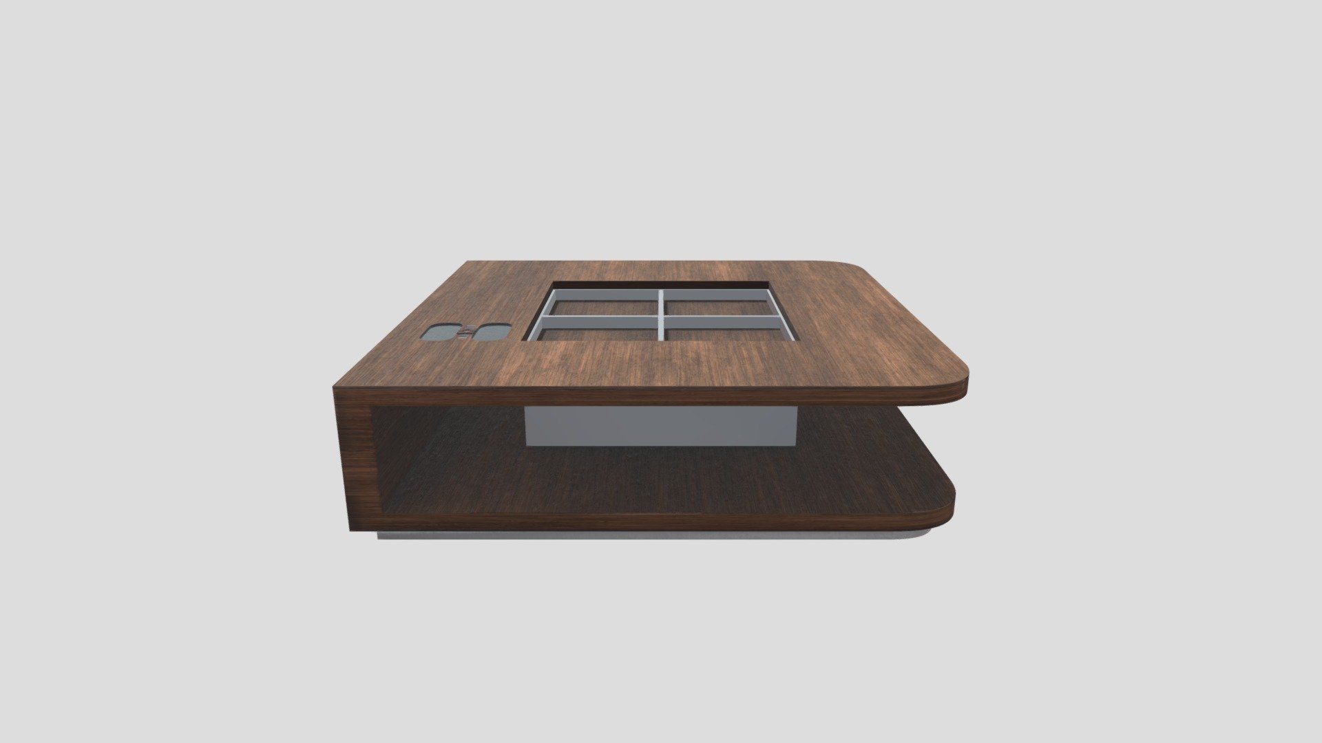 Functional USB Rechargeable Modern Wooden Table - Download Free 3D ...