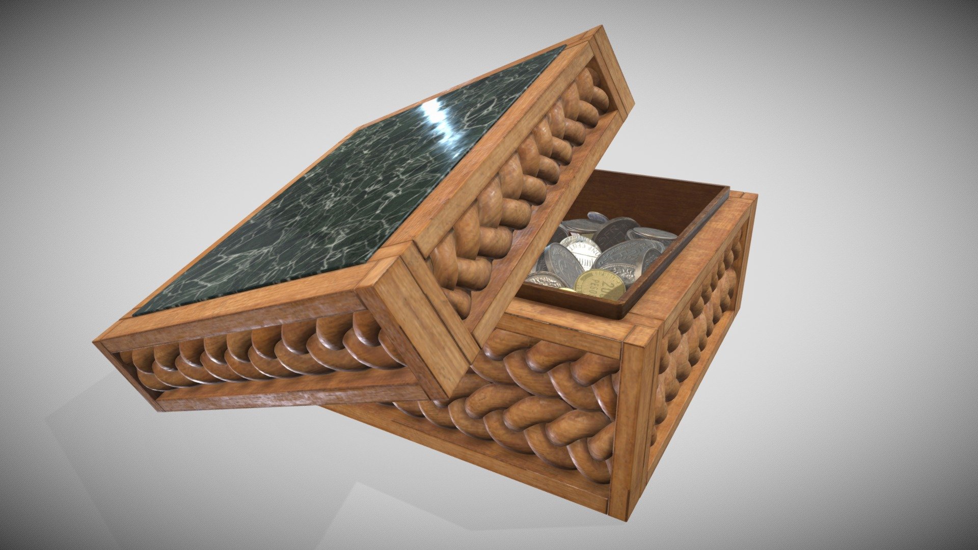 Box_Treccia_Coins - Buy Royalty Free 3D model by Francesco Coldesina ...
