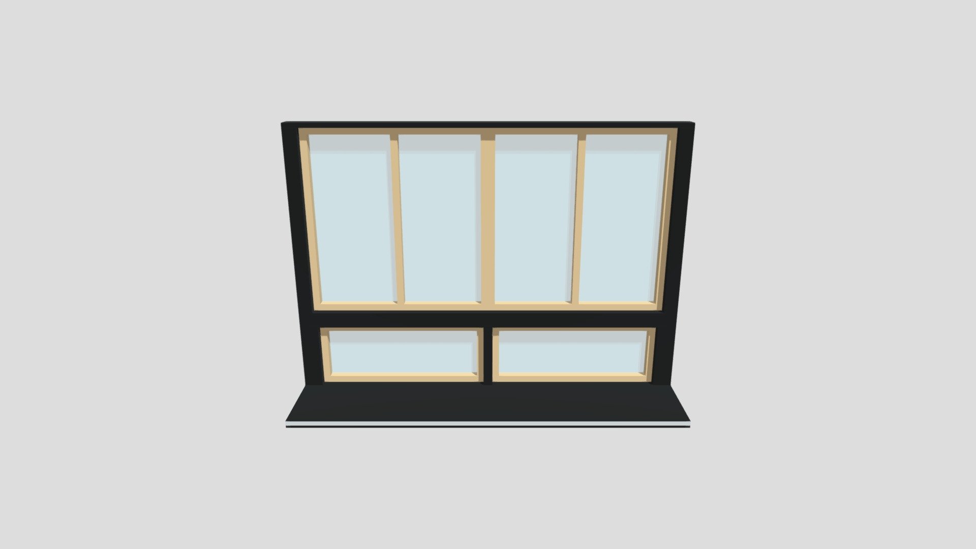 Window Assembly (Long Wall) v2 - Download Free 3D model by tprevis ...