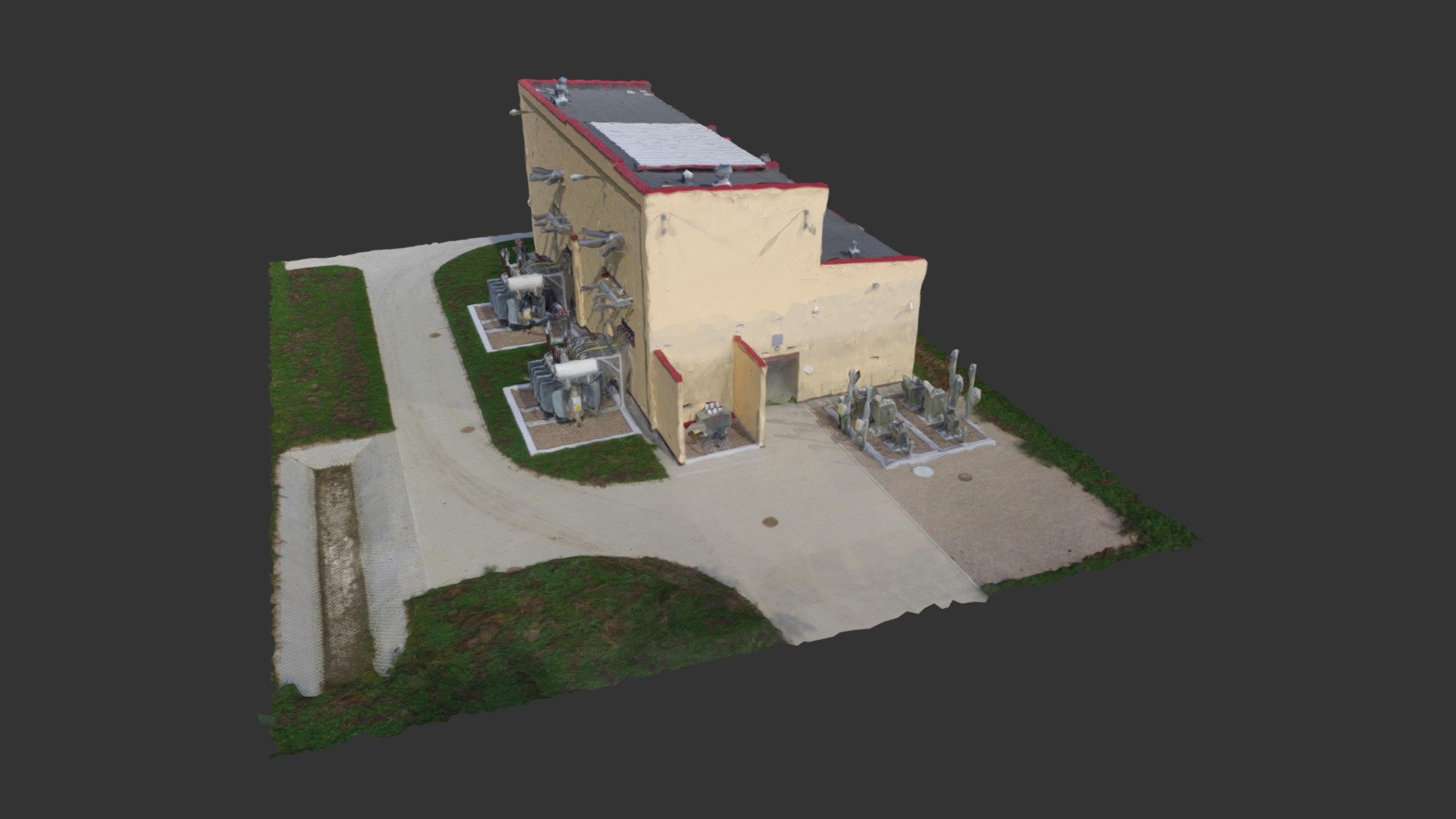 Substation Model - 3D model by GISonLine (@lukasz.pieczonka) [038cd9f ...