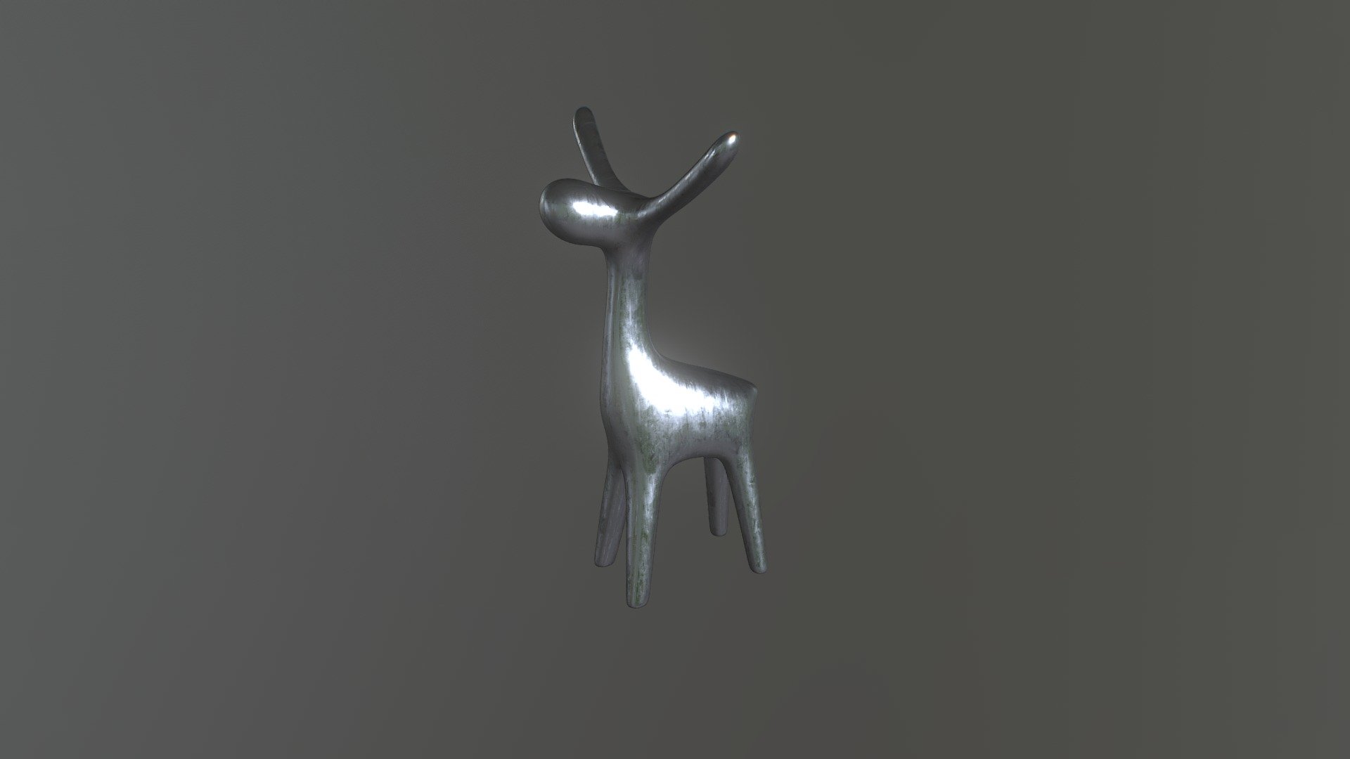Stylized Deer Statue - Download Free 3D model by alsndr [038d1ee ...