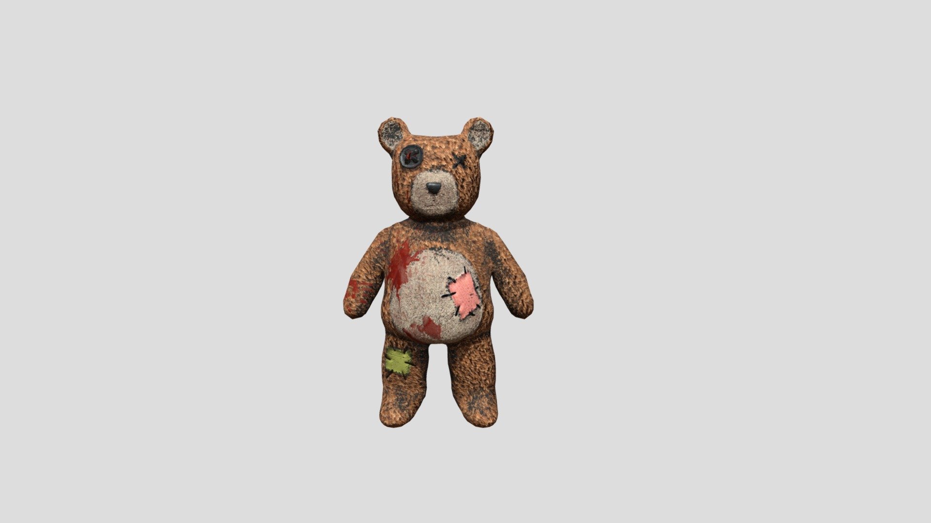 Scary Teddy Bear - 3D model by Amal.Cherif [038dabe] - Sketchfab