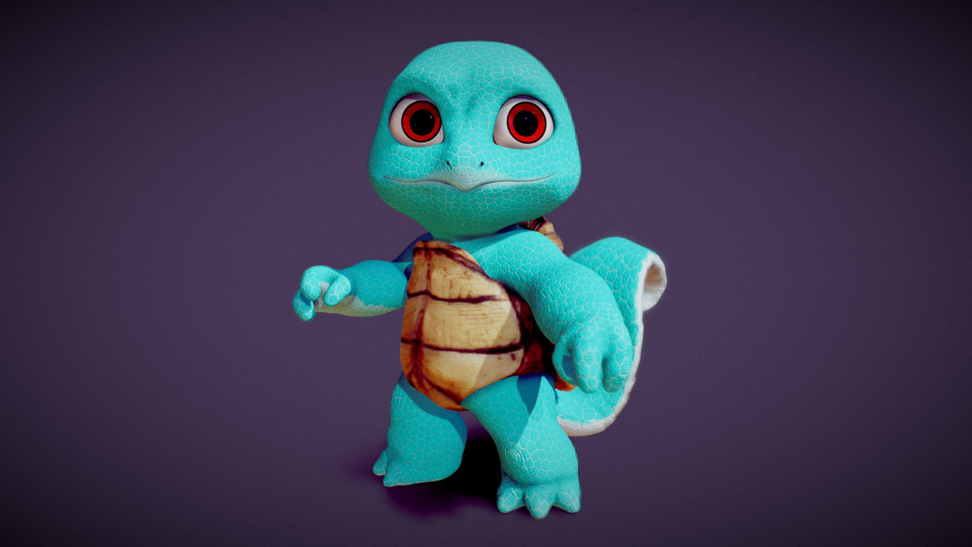 Squirtle Fanart - 3D model by IgorSan [038df2e] - Sketchfab