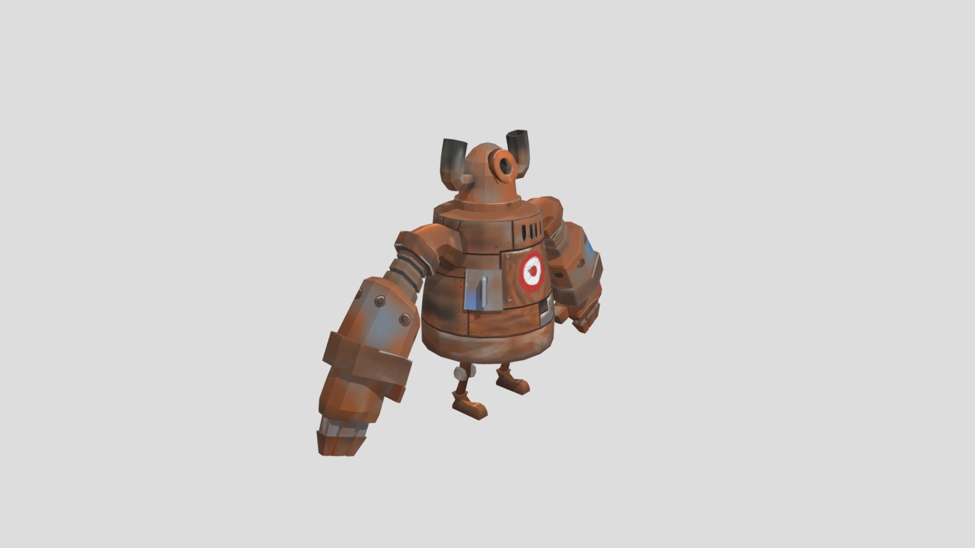 Rusty Robot - 3D model by jkr (@jkrmn) [03901c5] - Sketchfab