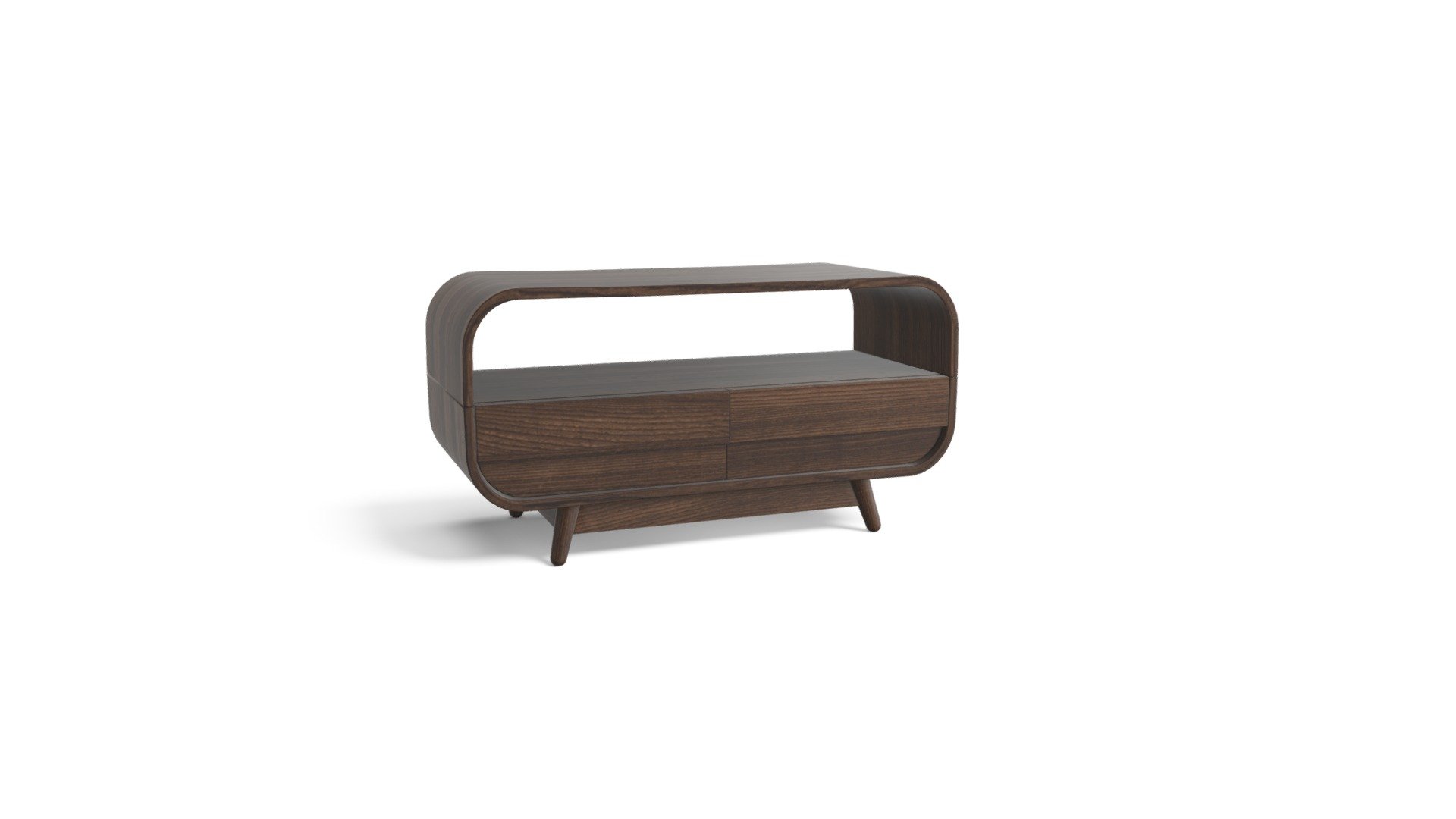 Esme Compact Media Unit, Dark Stain Ash - Download Free 3D model by ...