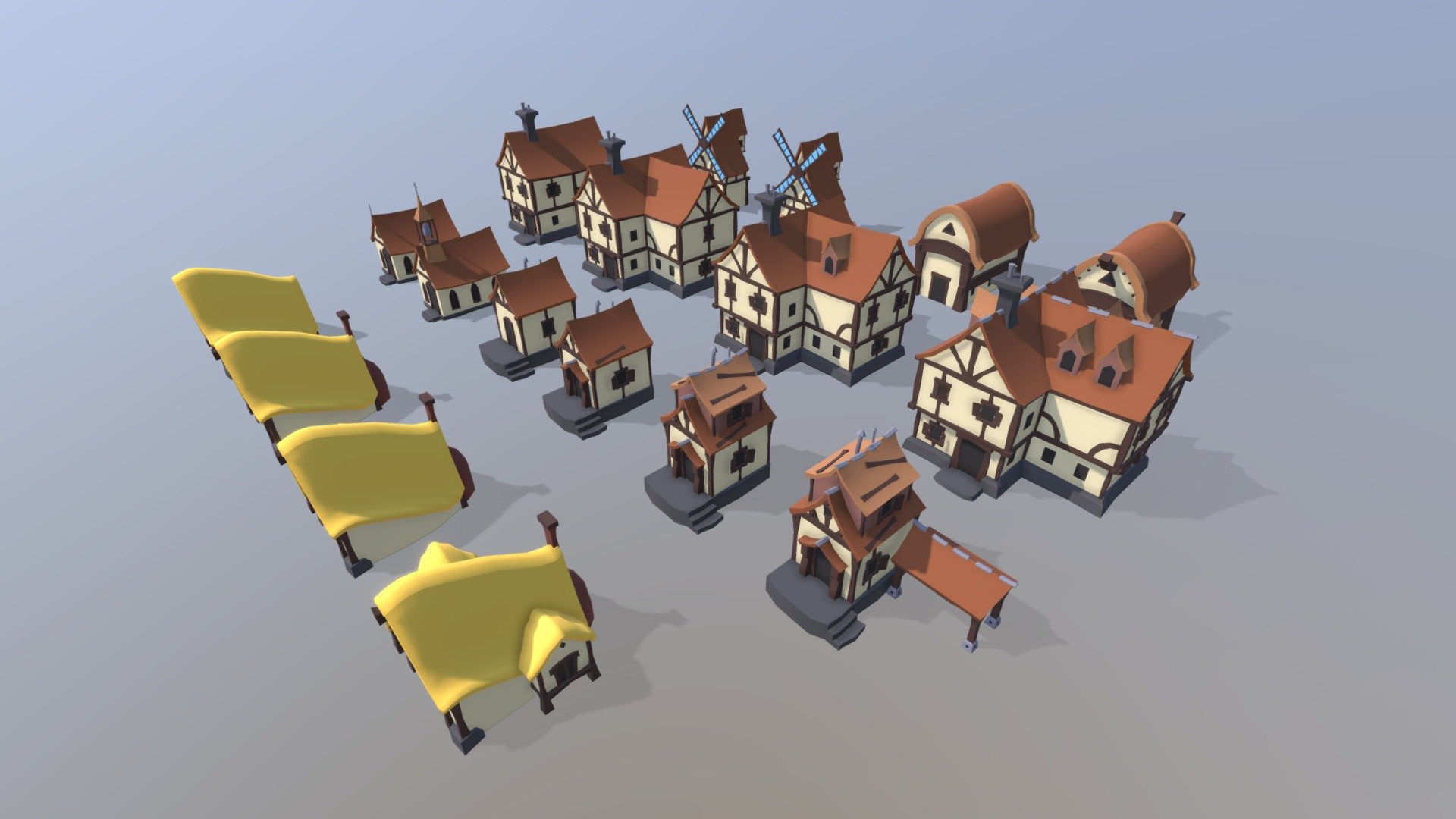 Village - 3D model by kolya5561 [0395611] - Sketchfab