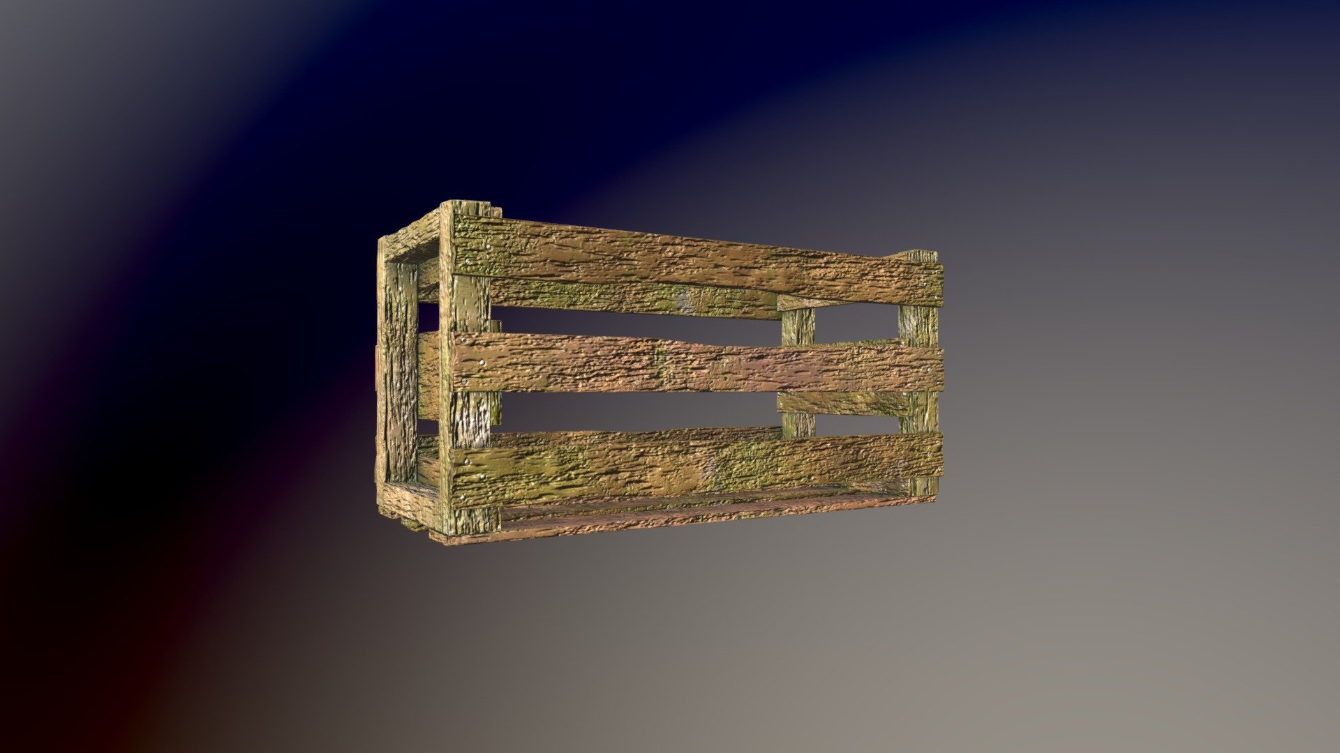 Weathered Wooden Crate - 3D model by Wstandiford [0398036] - Sketchfab