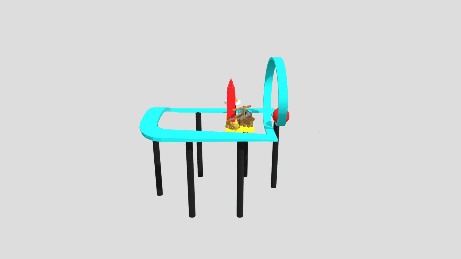 Final Table Top with Track - 3D model by OnionHead45 [0399c3e] - Sketchfab