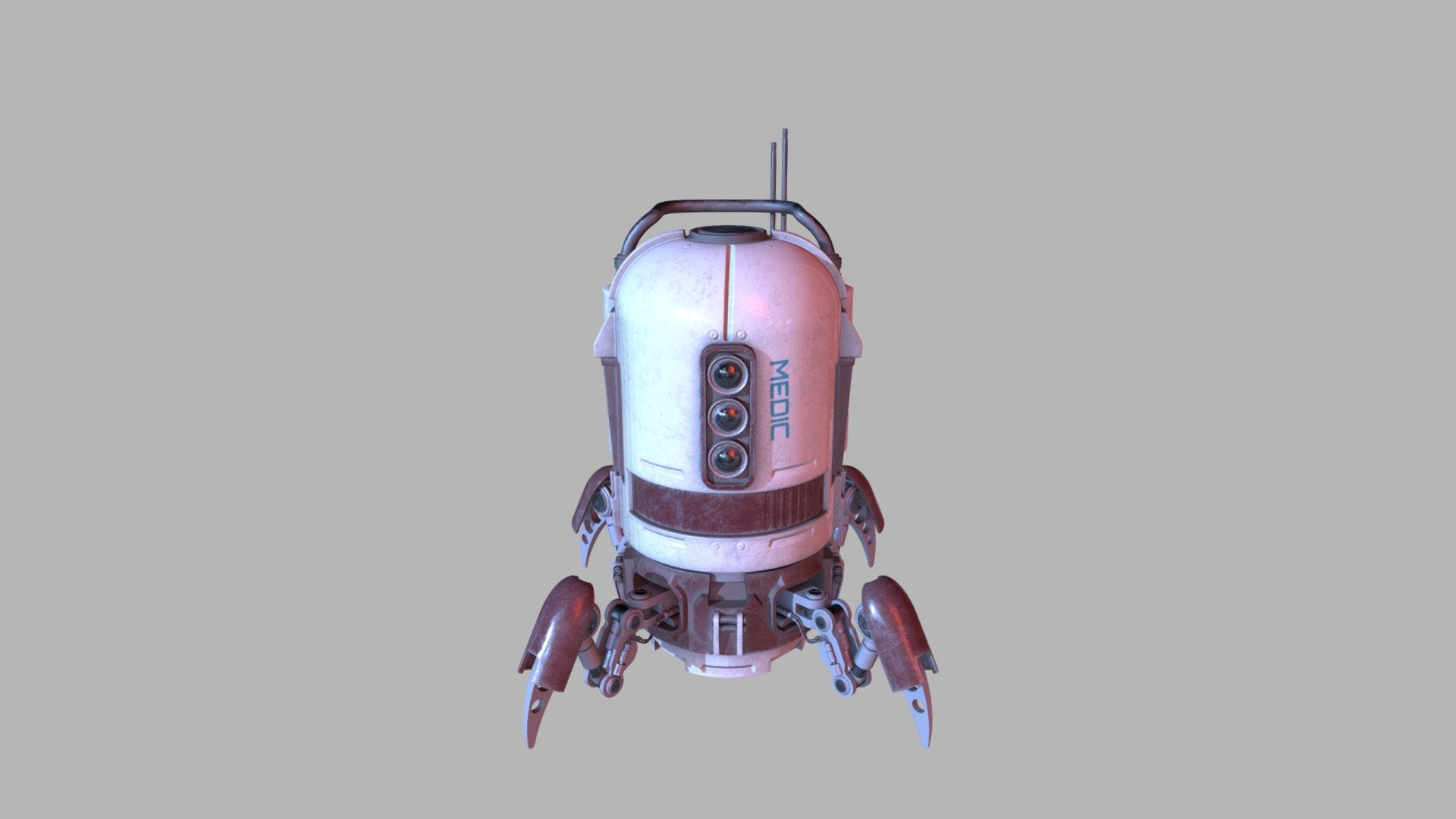 Medical services robot - 3D model by EmBat9 [039a2d9] - Sketchfab