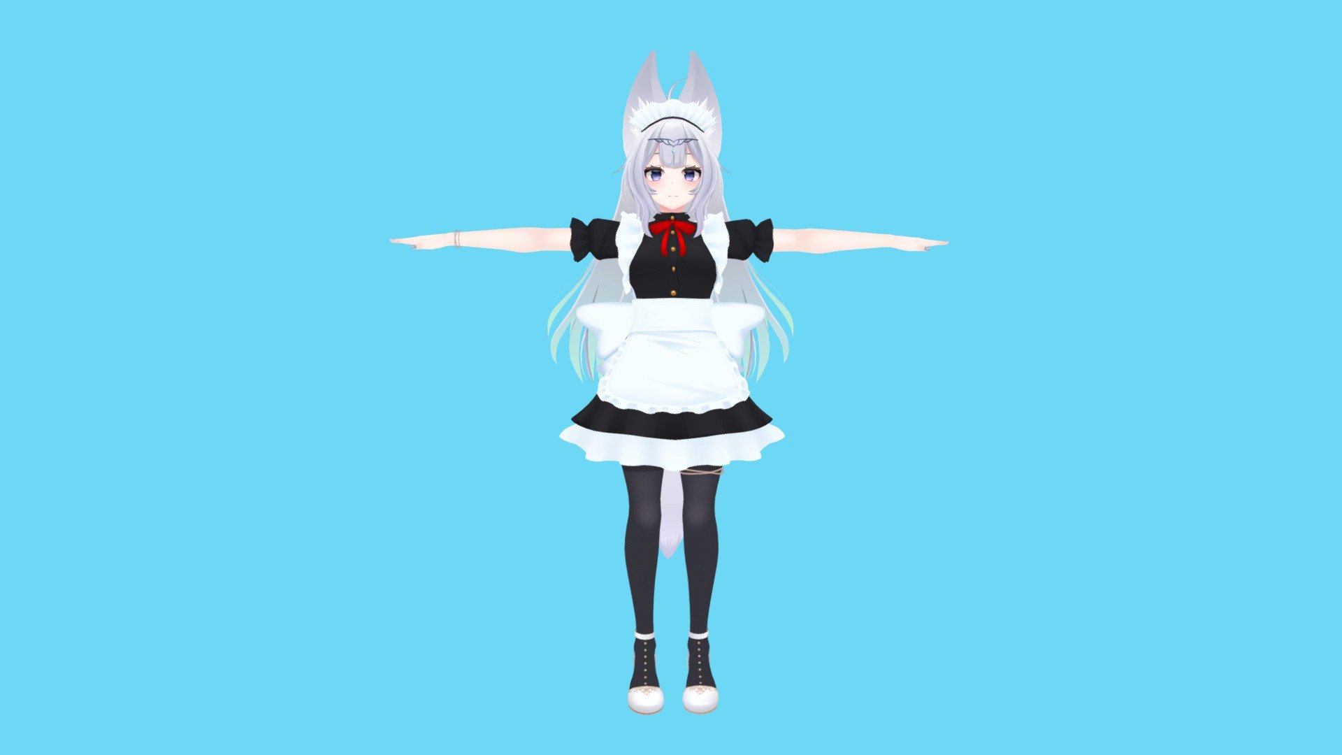 [Outfit] Wolferia Maid - Download Free 3D model by VRChat Preview ...