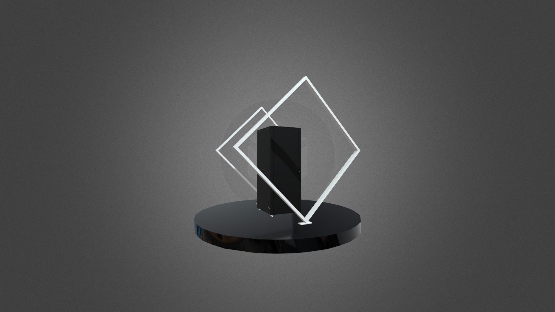 display stand neon aluminum 05 - 3D model by peamai.ilink [039d4c6 ...