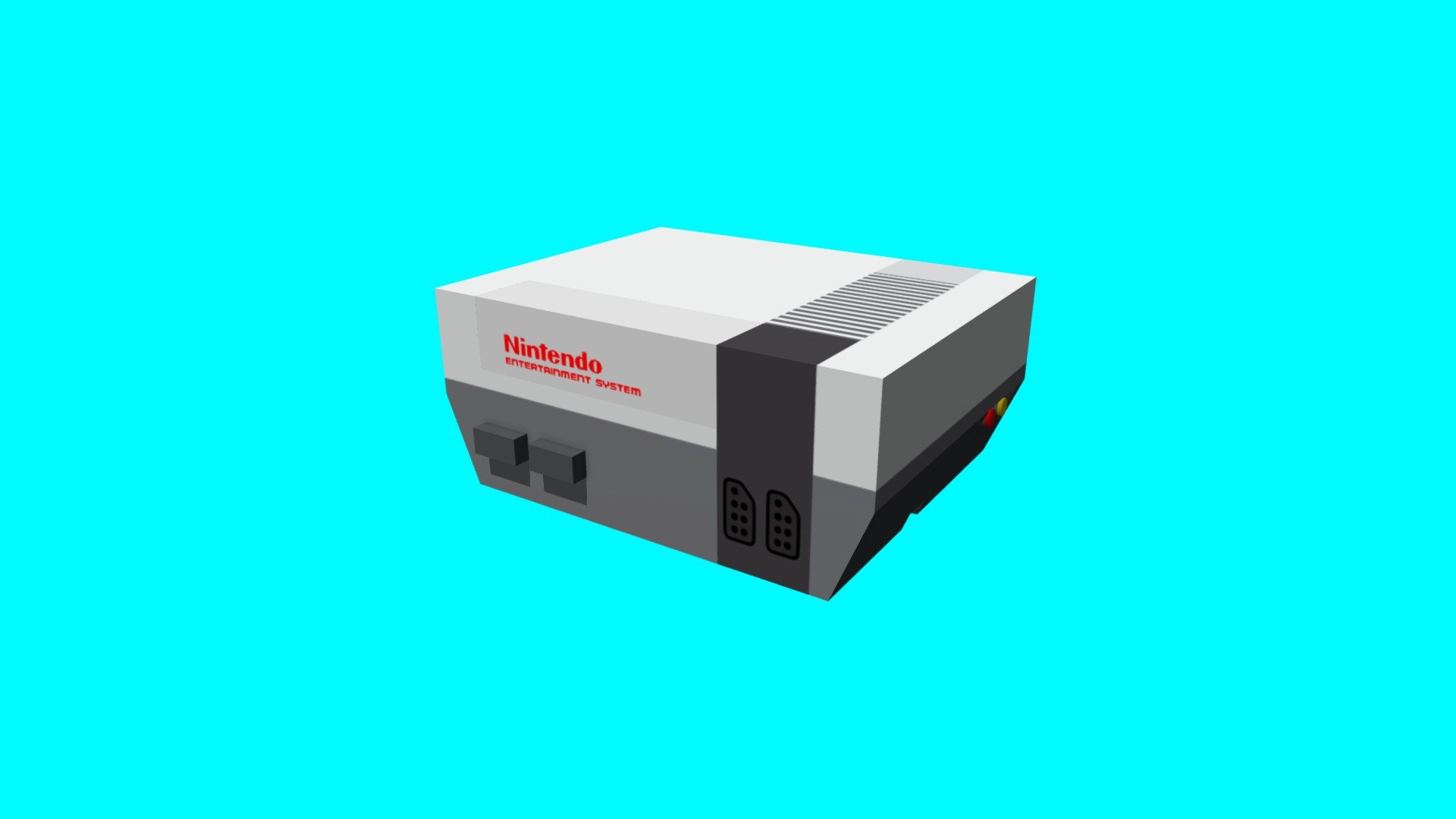 Pow-poly Nintendo Entertainment System - 3D model by Tom Kitchen ...