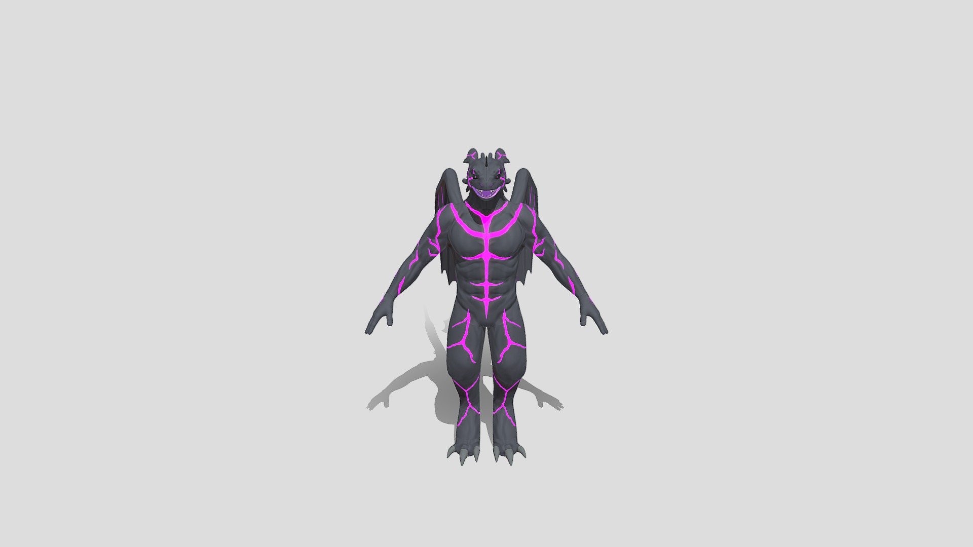 Anthro night fury - 3D model by pandoraIngrid (@pandoraIngrid ...