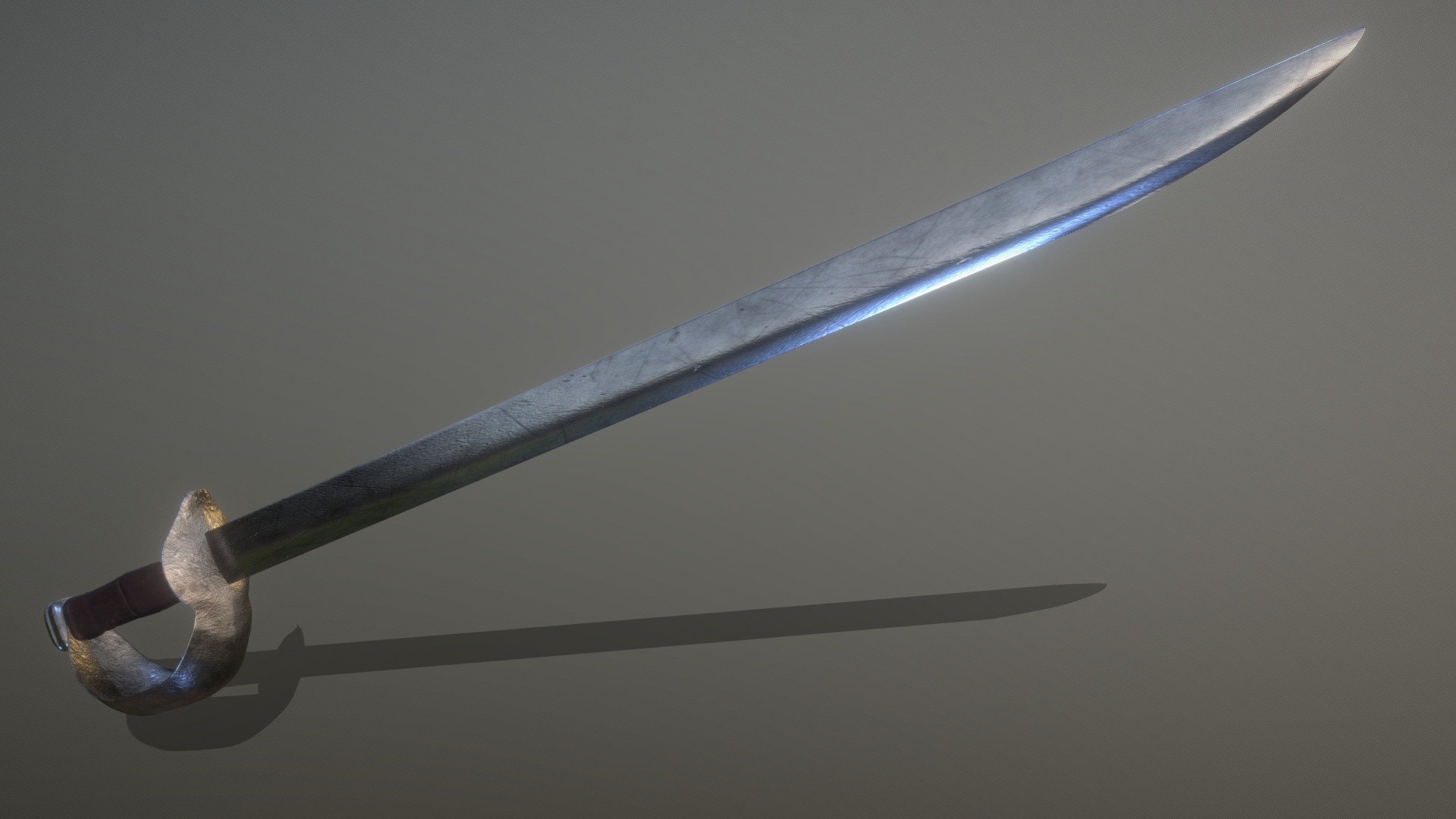 Straight Sabre - Download Free 3D model by Tom Wulfric (@TomWulfric ...