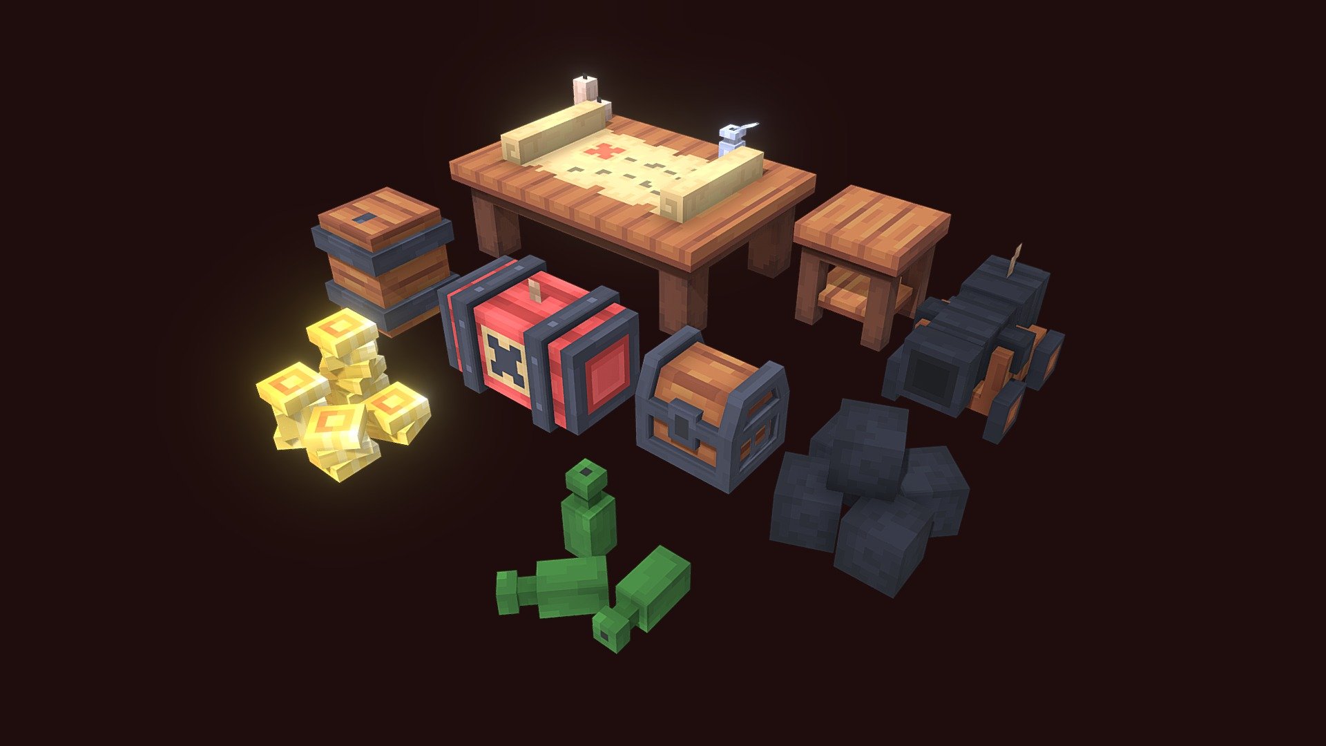 Pirate Props - 3D model by UnLogic_ [03a0338] - Sketchfab
