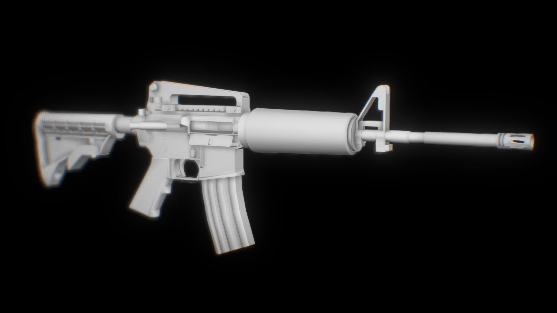 M4A1 WIP - 3D model by Monnapse [03a2015] - Sketchfab