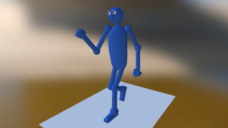 Basic cartoony walk cycle - 3D model by BerryBubbleBlast [03a4977 ...