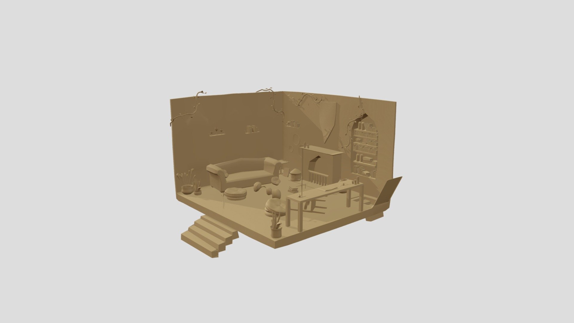 Lair - Download Free 3D model by willowsworld [03abc68] - Sketchfab
