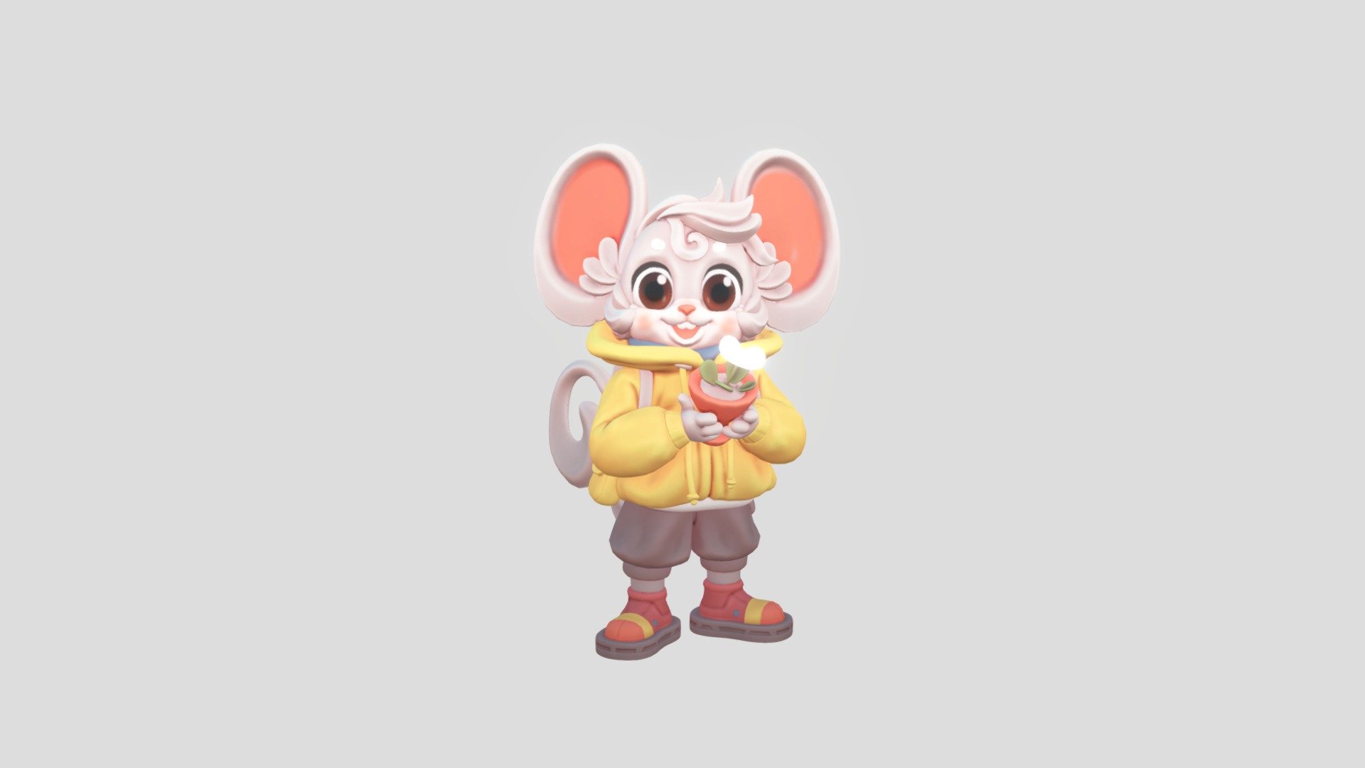 Chibi mouse - 3D model by minhhoang252 [03ac326] - Sketchfab