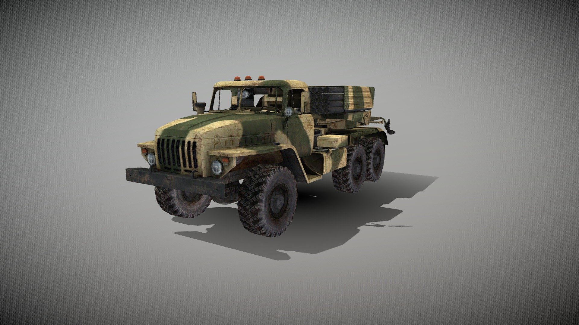 BM-21 Grad - 3D model by Brout (@davidbroutian) [03accd9] - Sketchfab