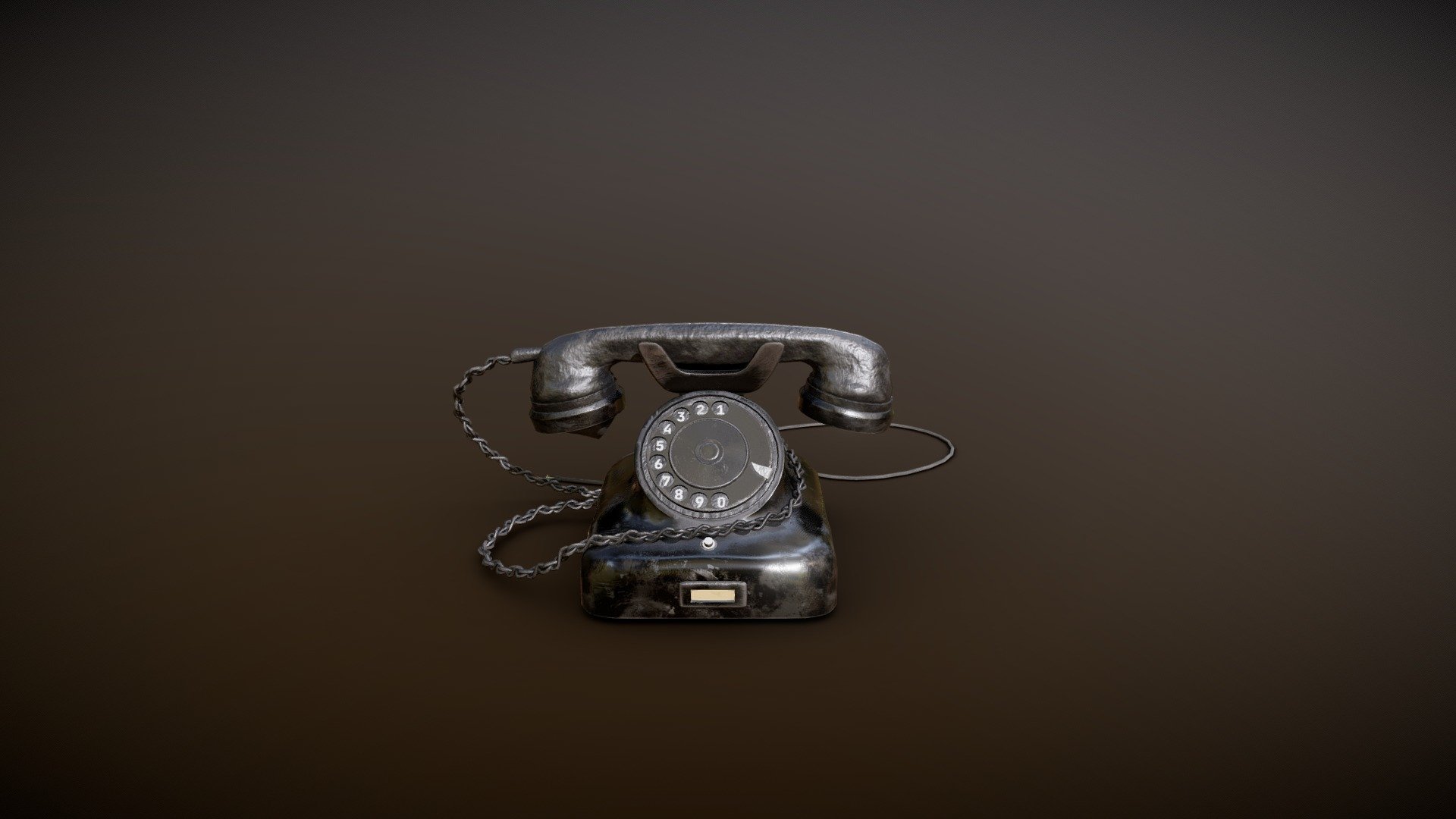 Antique World War II German Telephone - Download Free 3D model by Ray ...