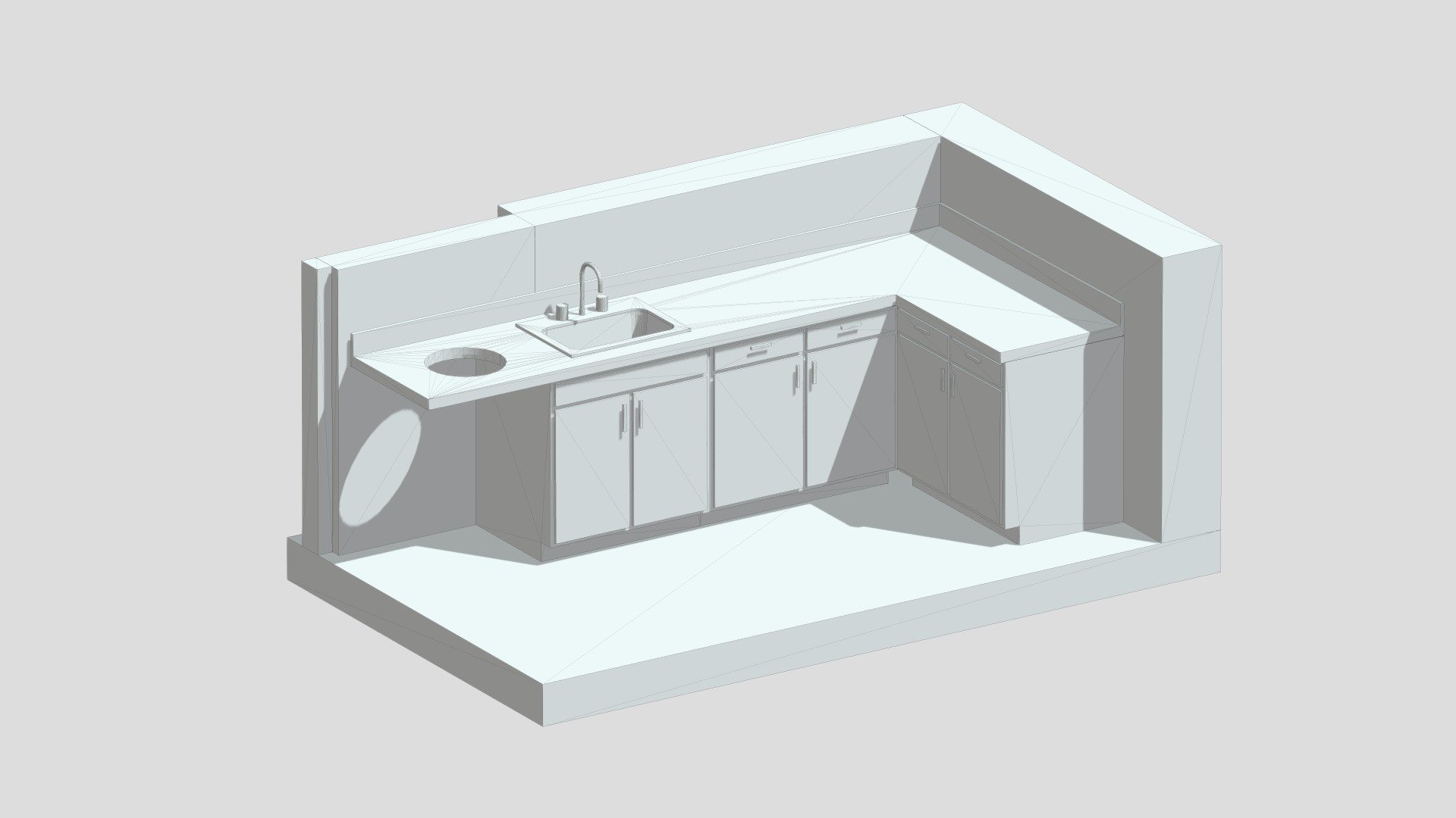Countertop - 3D Model - 3D model by alvarogallego [03b0333] - Sketchfab