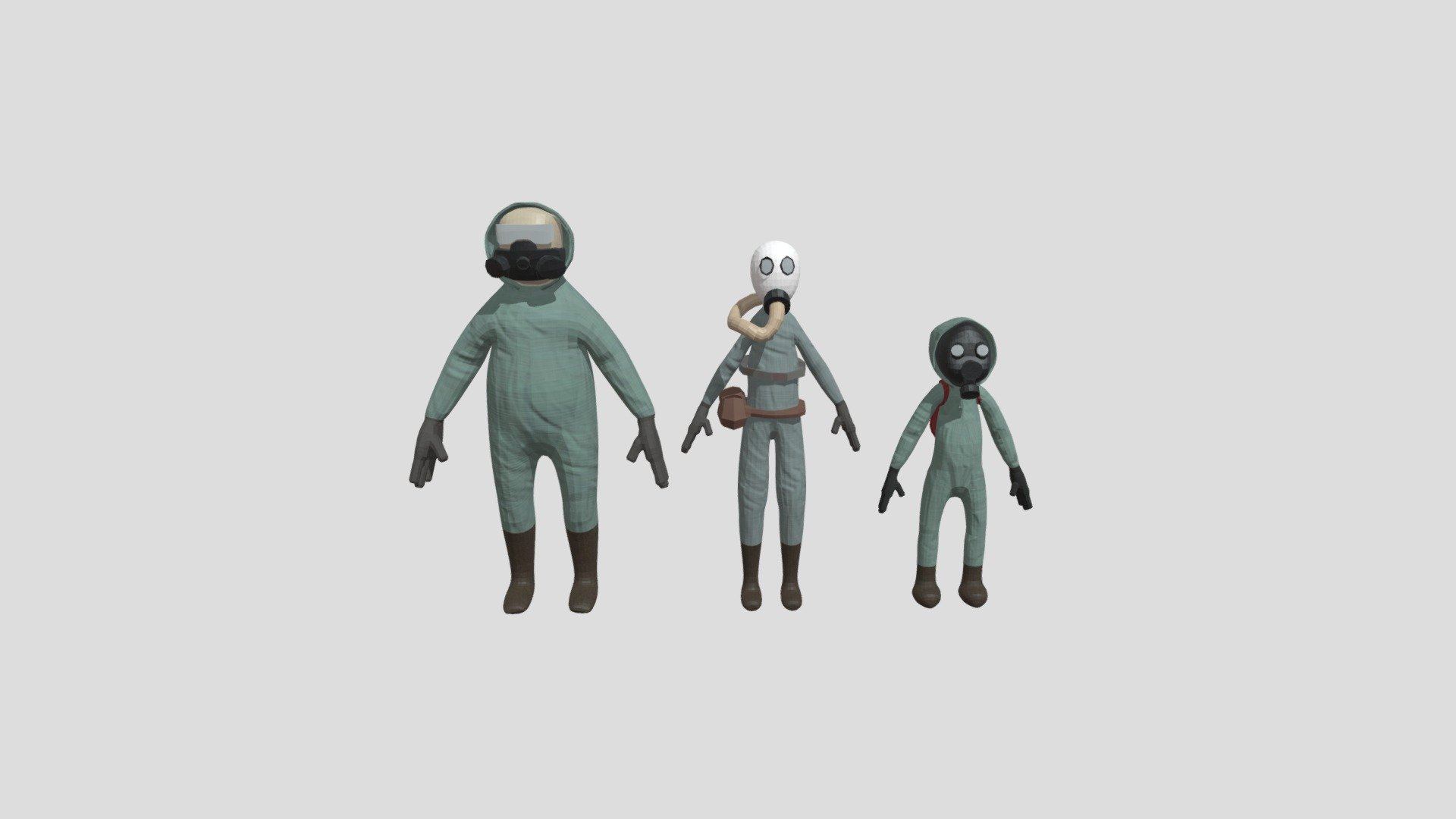 Chernobyl Liquidators - 3D model by F.Art [03b0d94] - Sketchfab