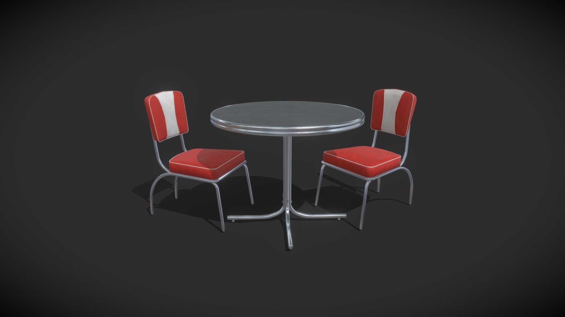 Diner Table Set - 3D model by Fernroot Creations (@FernrootCreations ...