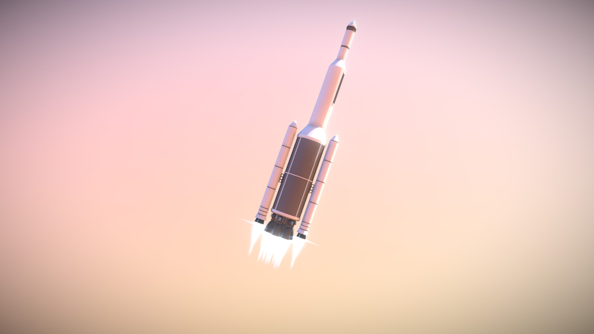 Space Polygons: Modular Rocket - 3D model by PULSAR BYTES (@pulsarbytes ...
