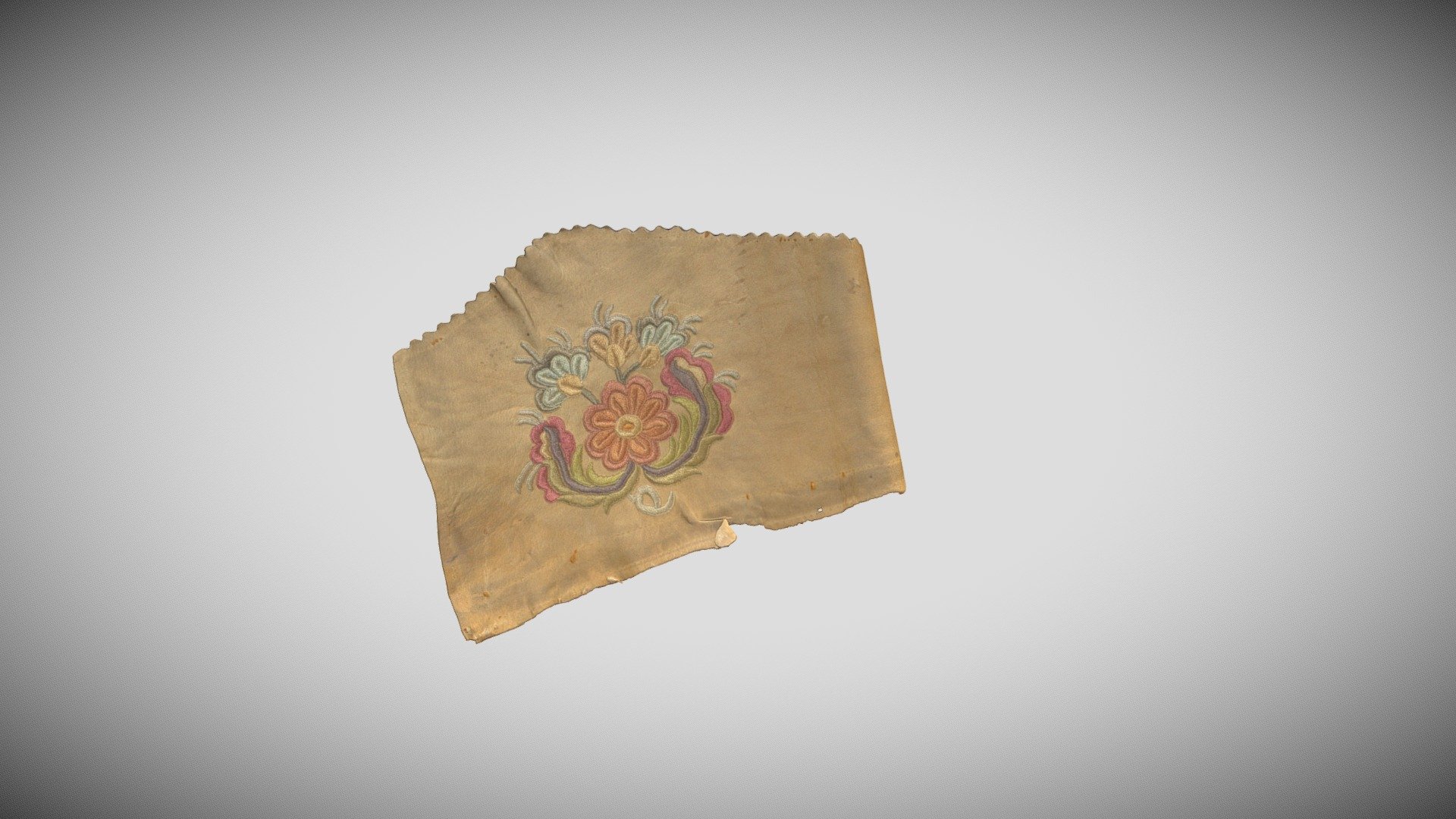 Embroidered Leather Cuff - Norway House Style - 3D model by Dr Alice ...