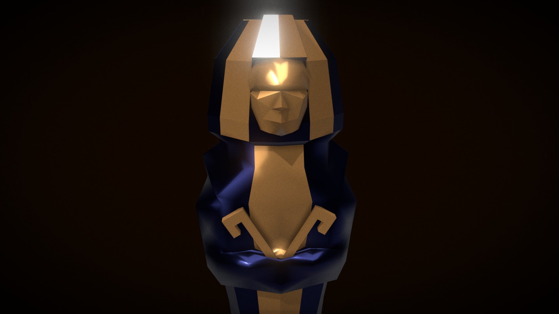 Animated Tutankhamun Sarcophagus Low Poly - Buy Royalty Free 3D model ...