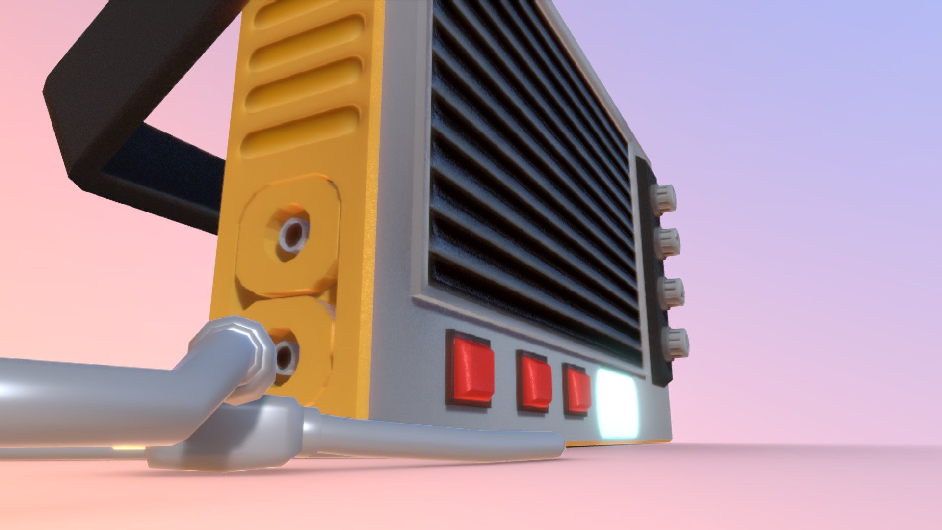 Low Poly Radio - Hand painted - 3D model by Grace Blair (@GraceBlagdon ...
