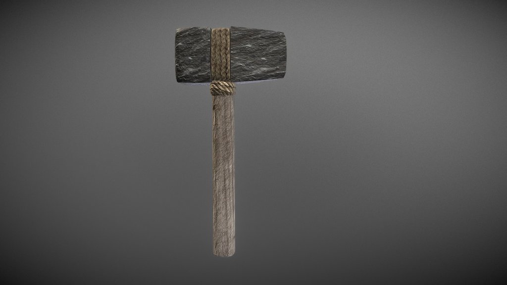 Stone Axe - Download Free 3D model by Alex Martire (@alexmartire ...