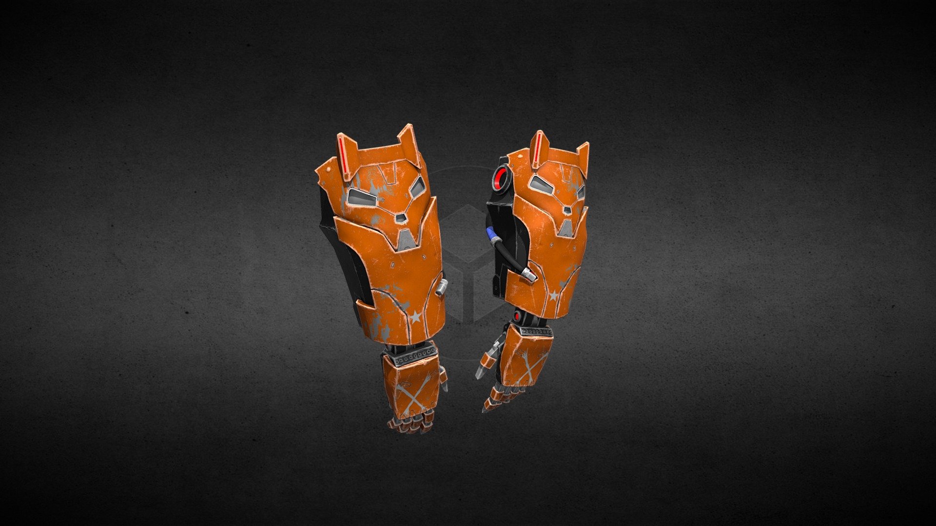 The iron gloves - Download Free 3D model by joindead [03ba97f] - Sketchfab