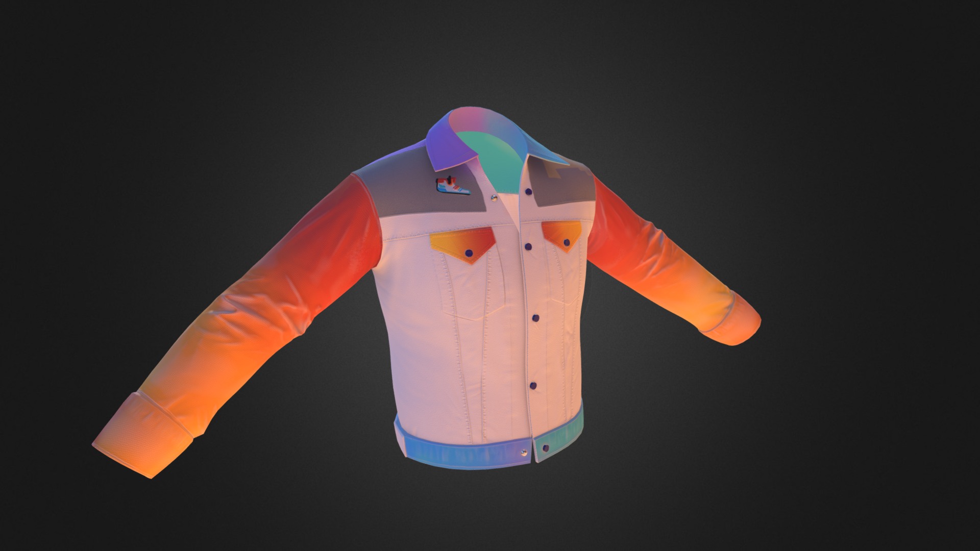 Airbrush Denim Jacket - 3D model by TristanLStrickland [03bc88a ...