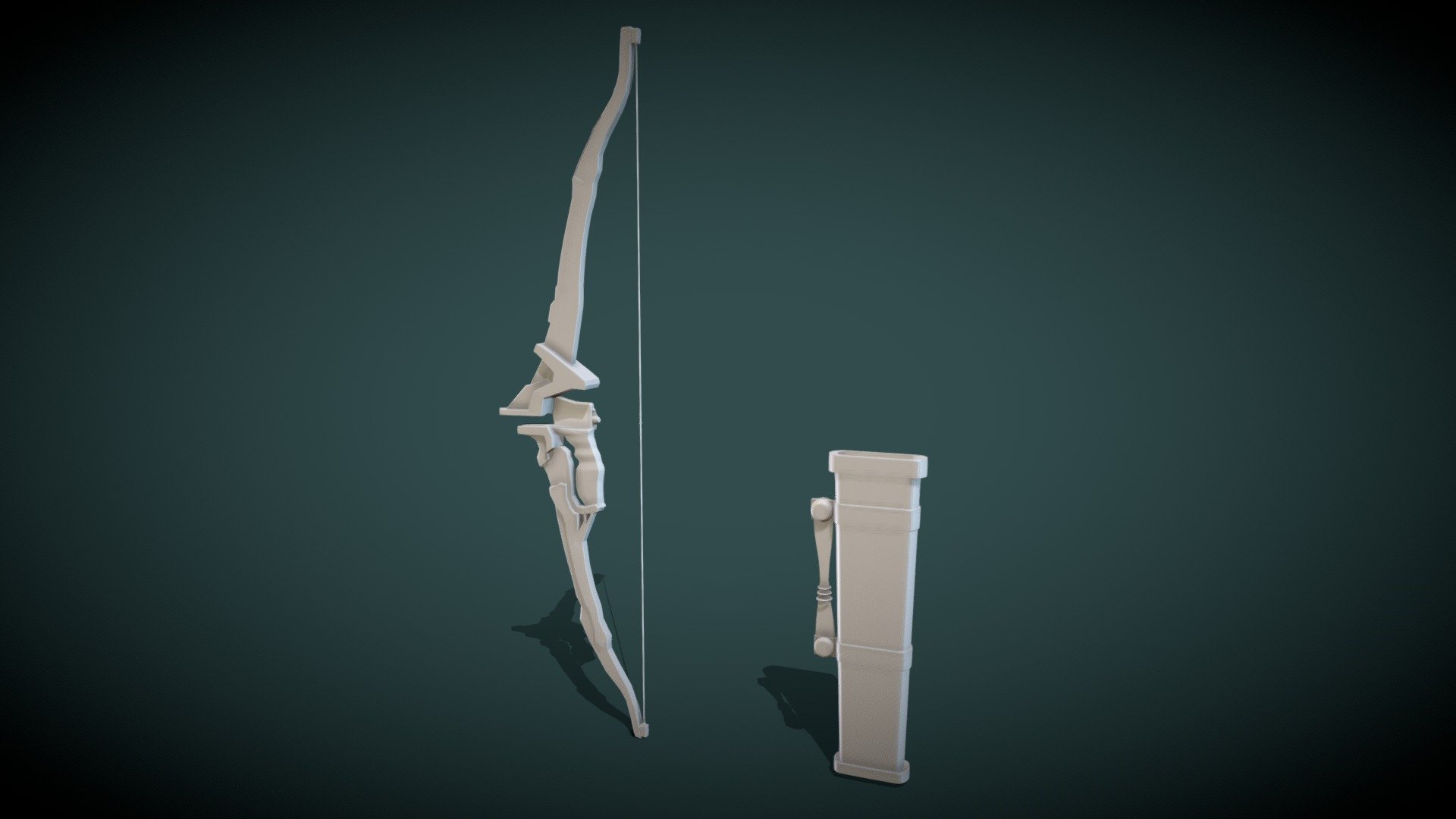 Bow_Quiver - 3D model by CharlesJLittle [03bde05] - Sketchfab