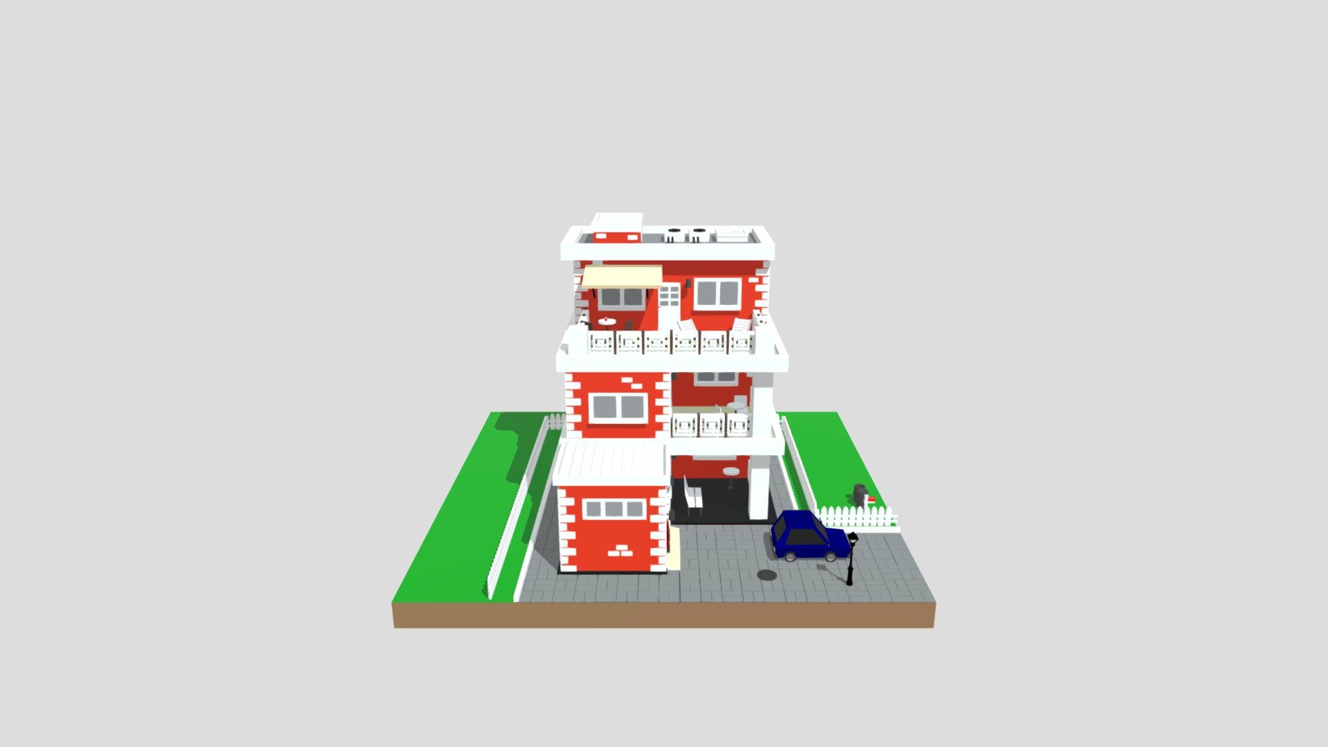Urban Building - 3D model by Hasan Aasim (@hasan.asim14) [03be9f6 ...