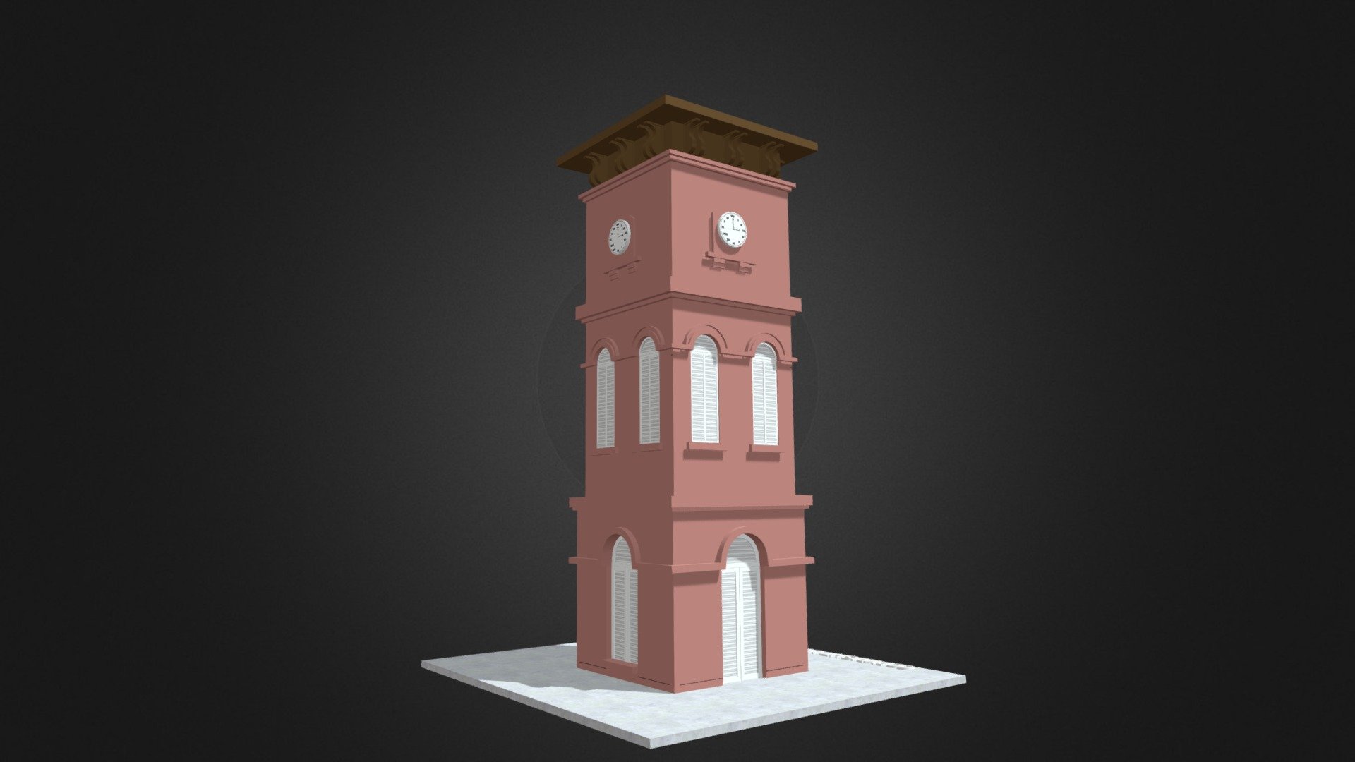 MALACCA CLOCK TOWER - 3D model by archidrone.official [03bed80] - Sketchfab
