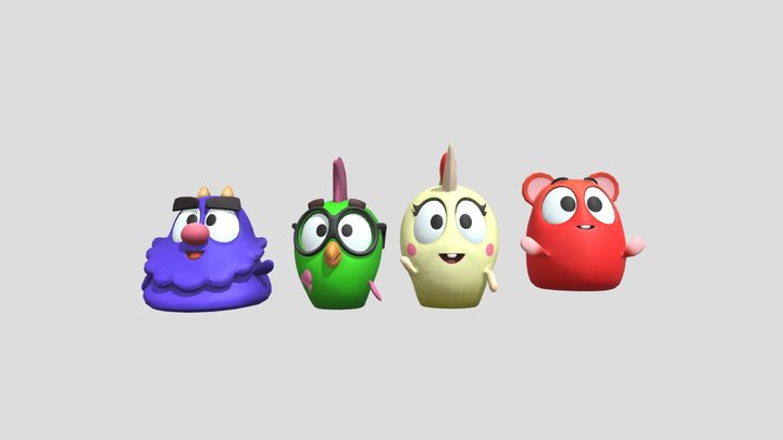 Teletubbies 3D models - Sketchfab