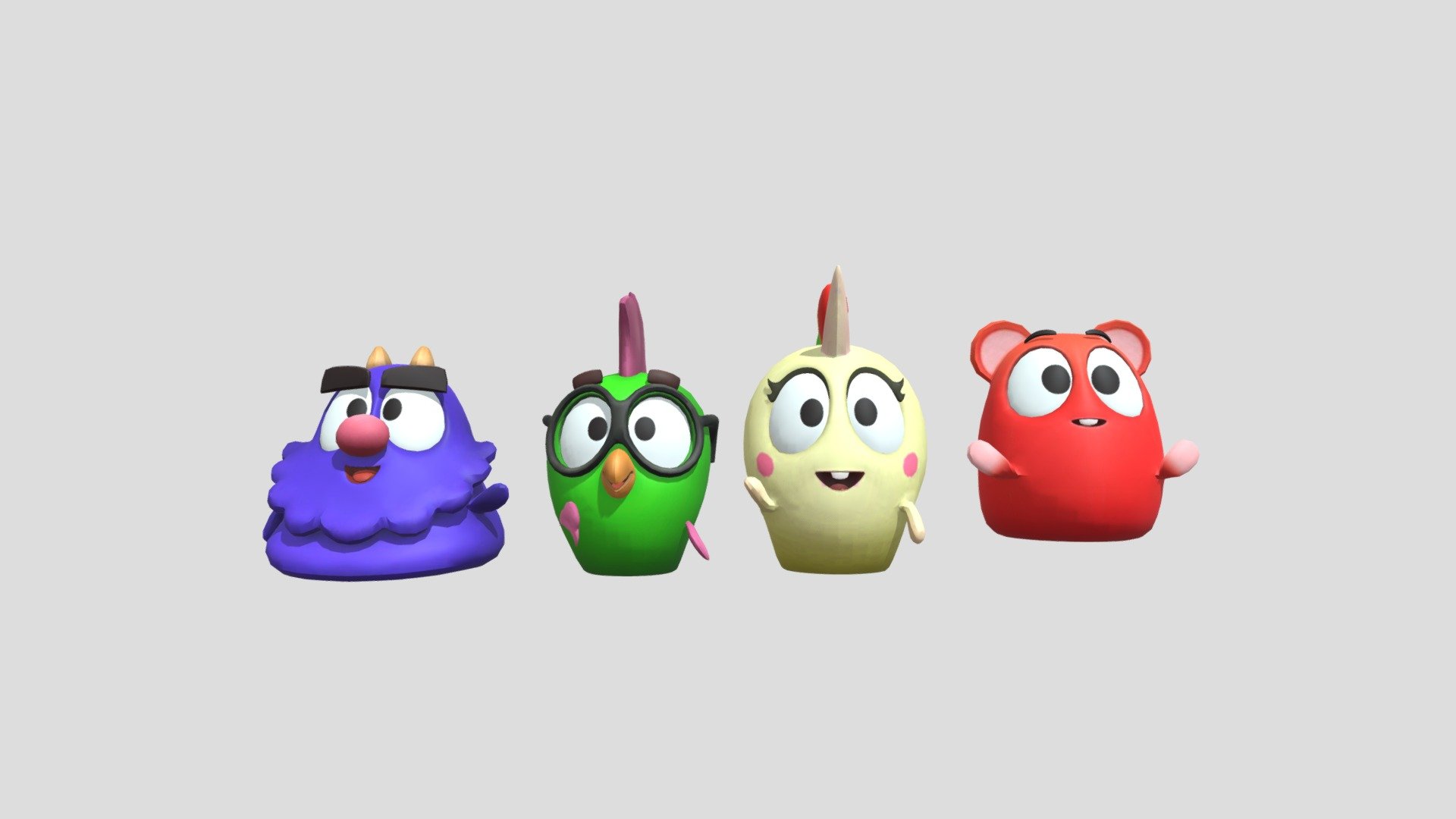 Talking Tom's Pets as Teletubbies - Download Free 3D model by ...