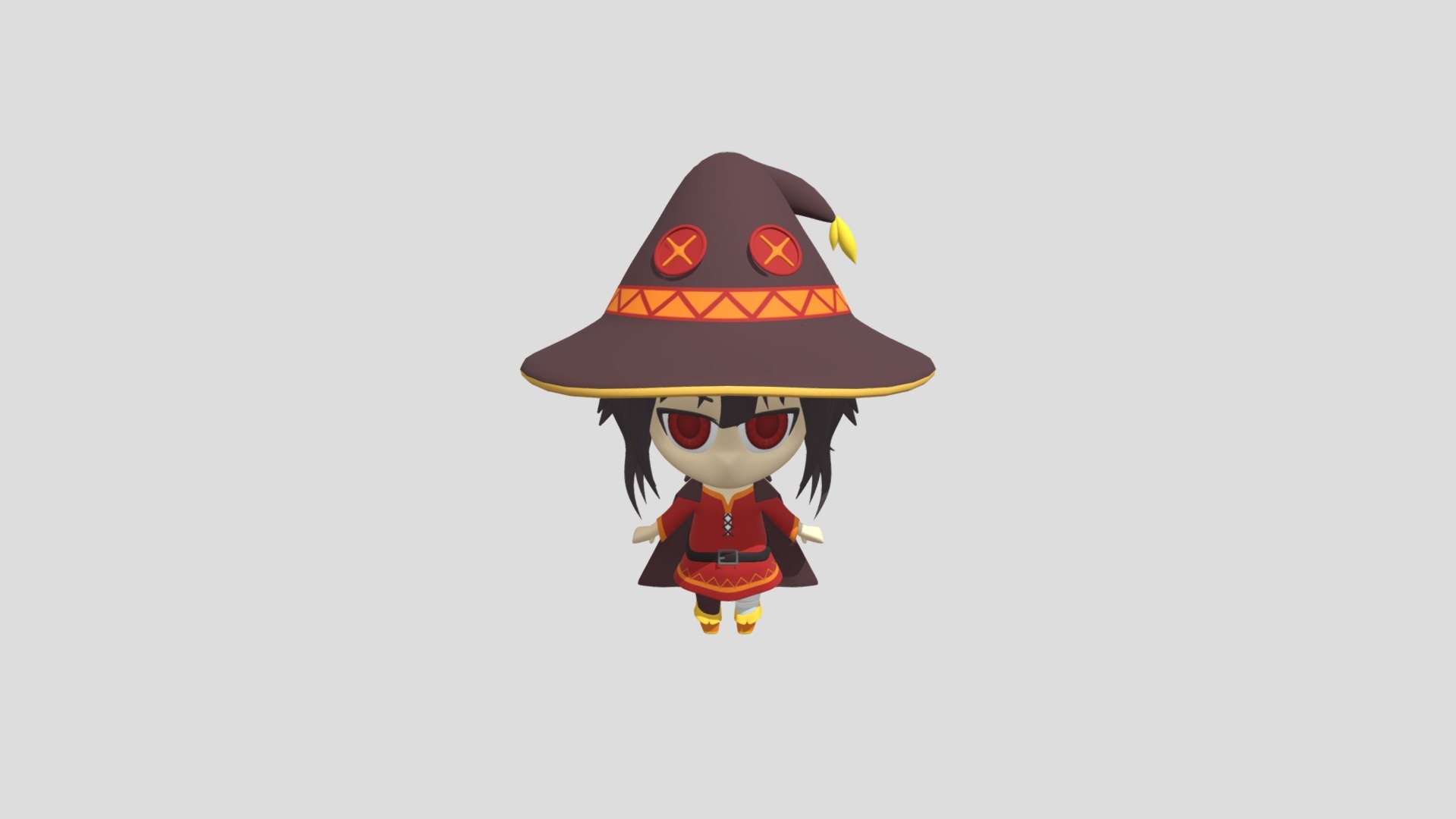 Chibi Megumin - Download Free 3D model by JCatt (@officialjcatt ...