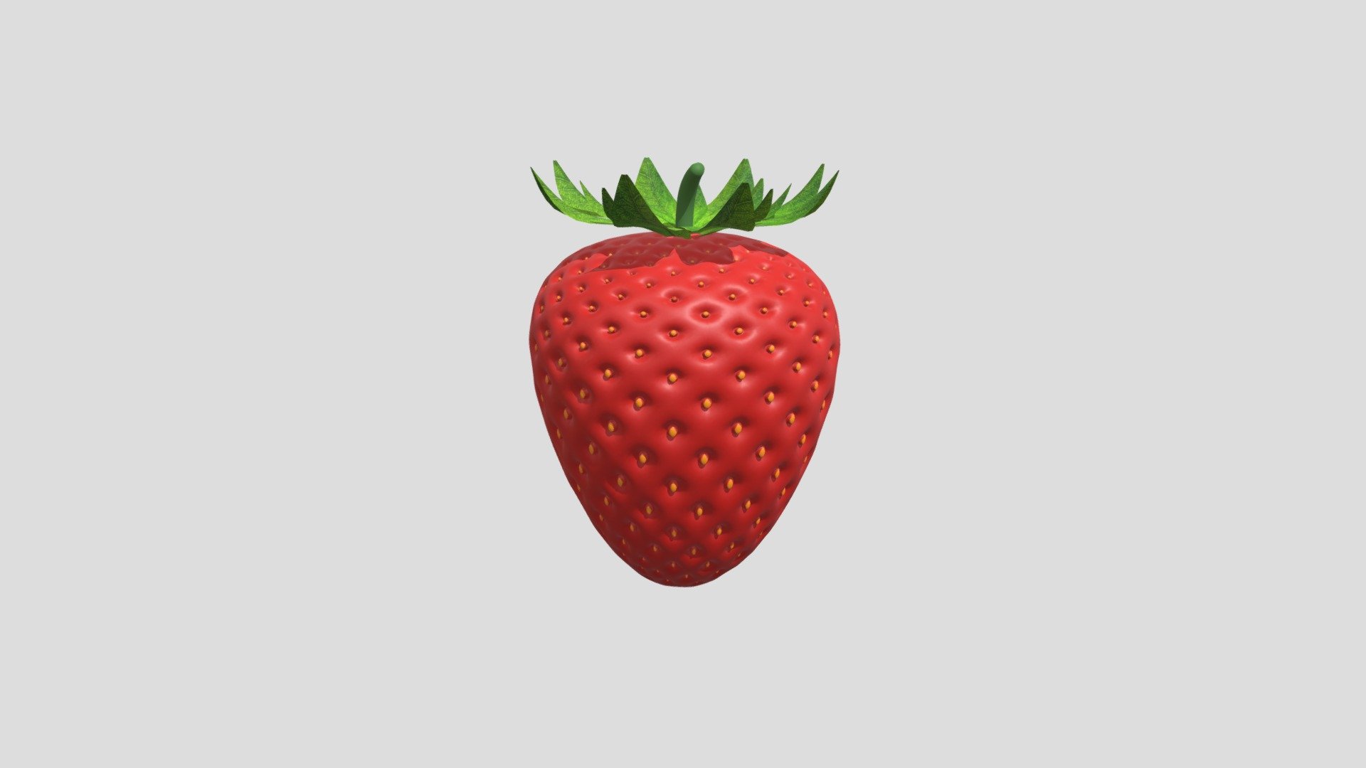 Strawberry - Download Free 3D model by zuckler12 [03c9bb3] - Sketchfab